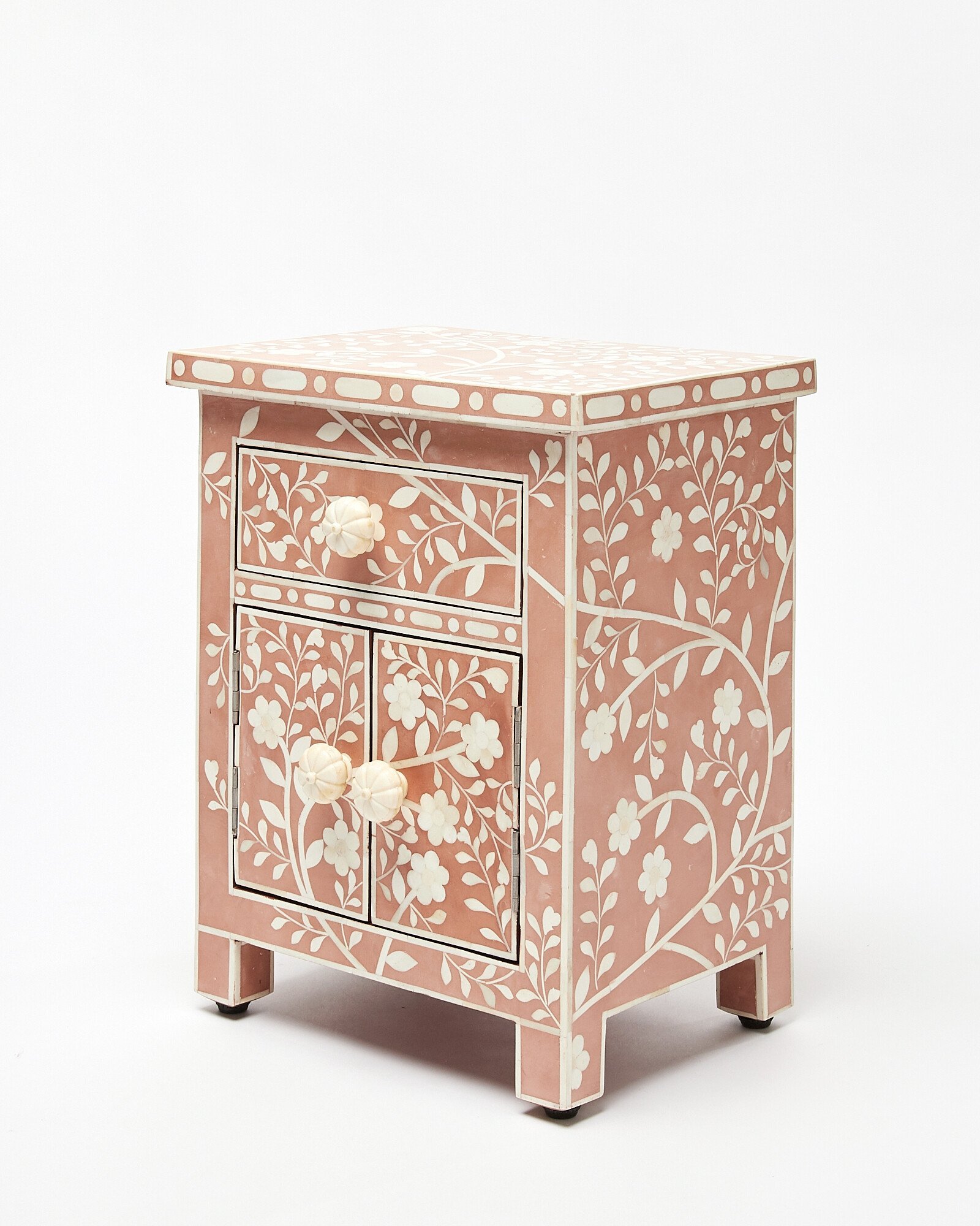 floral bedside table