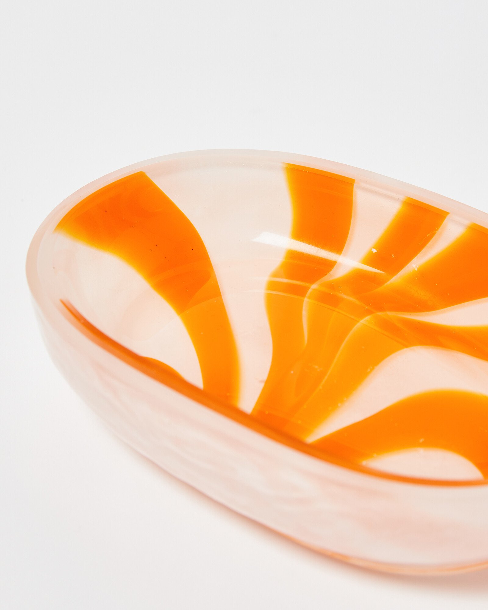 orange soap dish