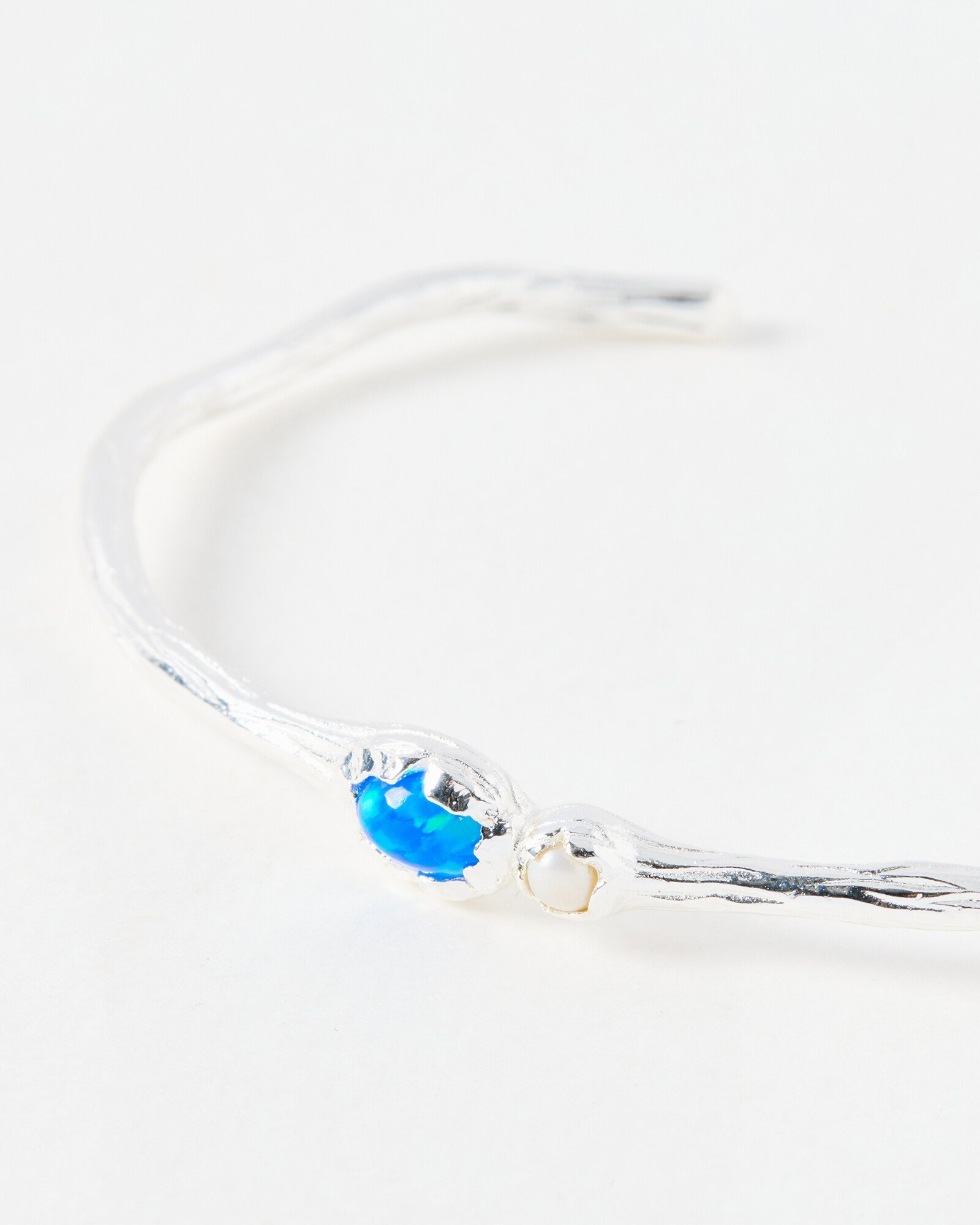 molten silver bangle