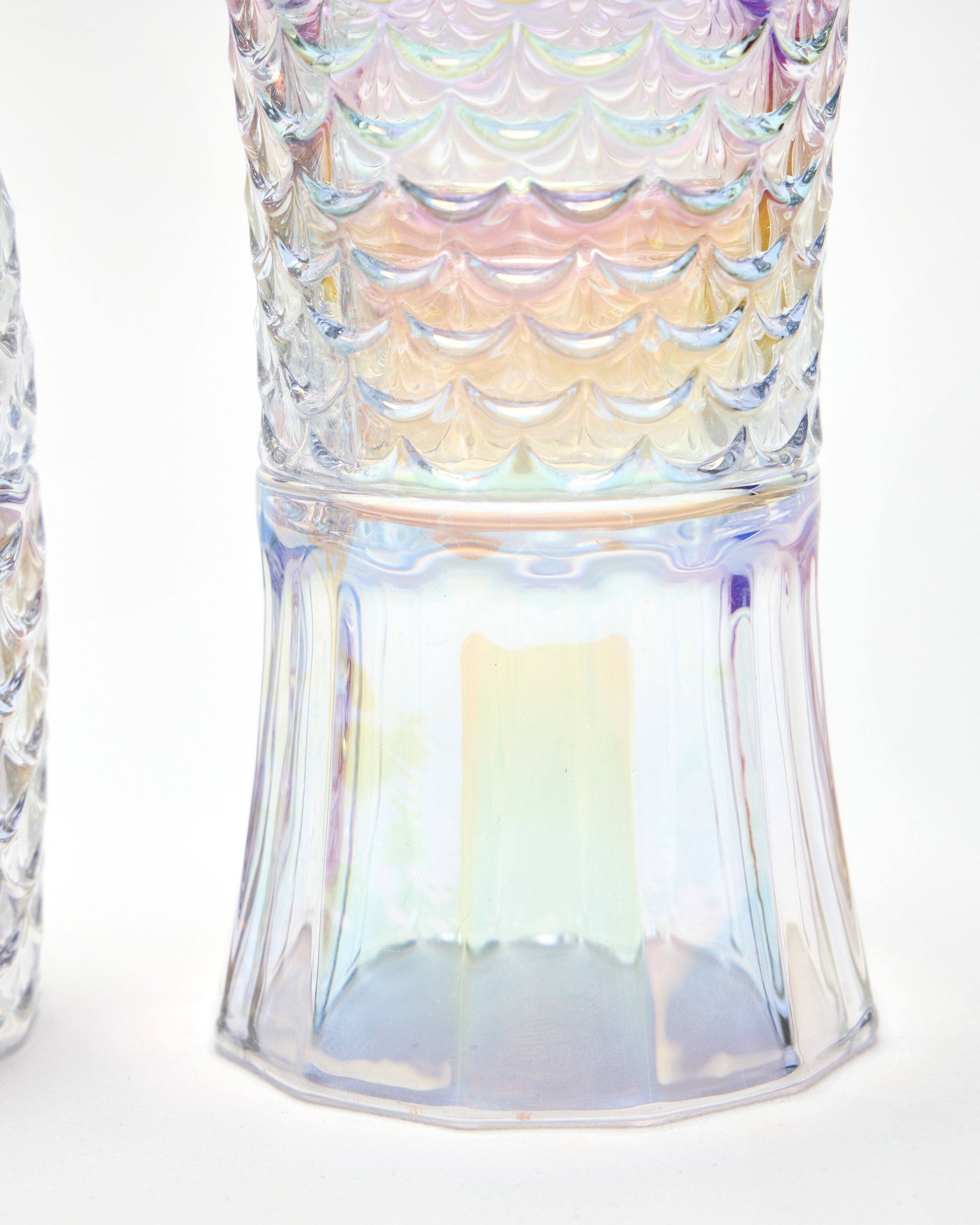 iridescent fish stackable tumblers