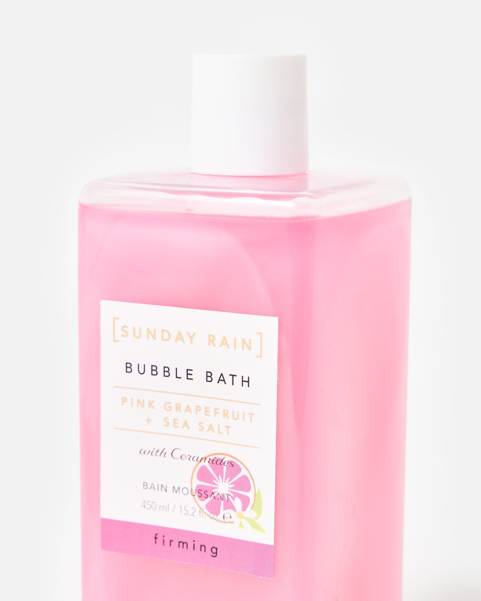 pink grapefruit bath bubble