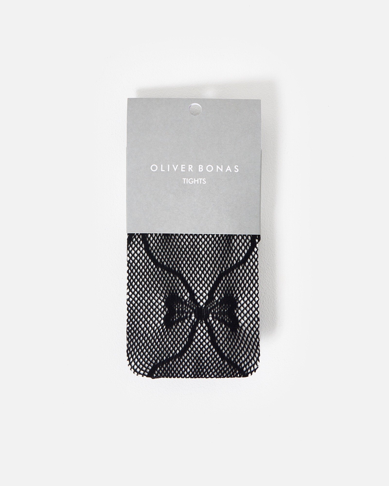 black bow pattern tights