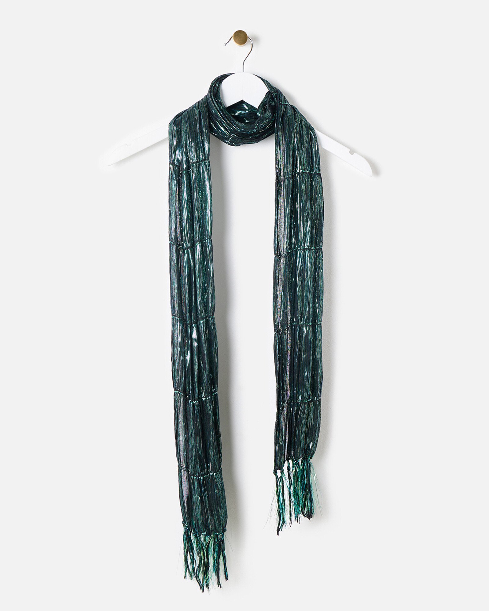 metallic scarf