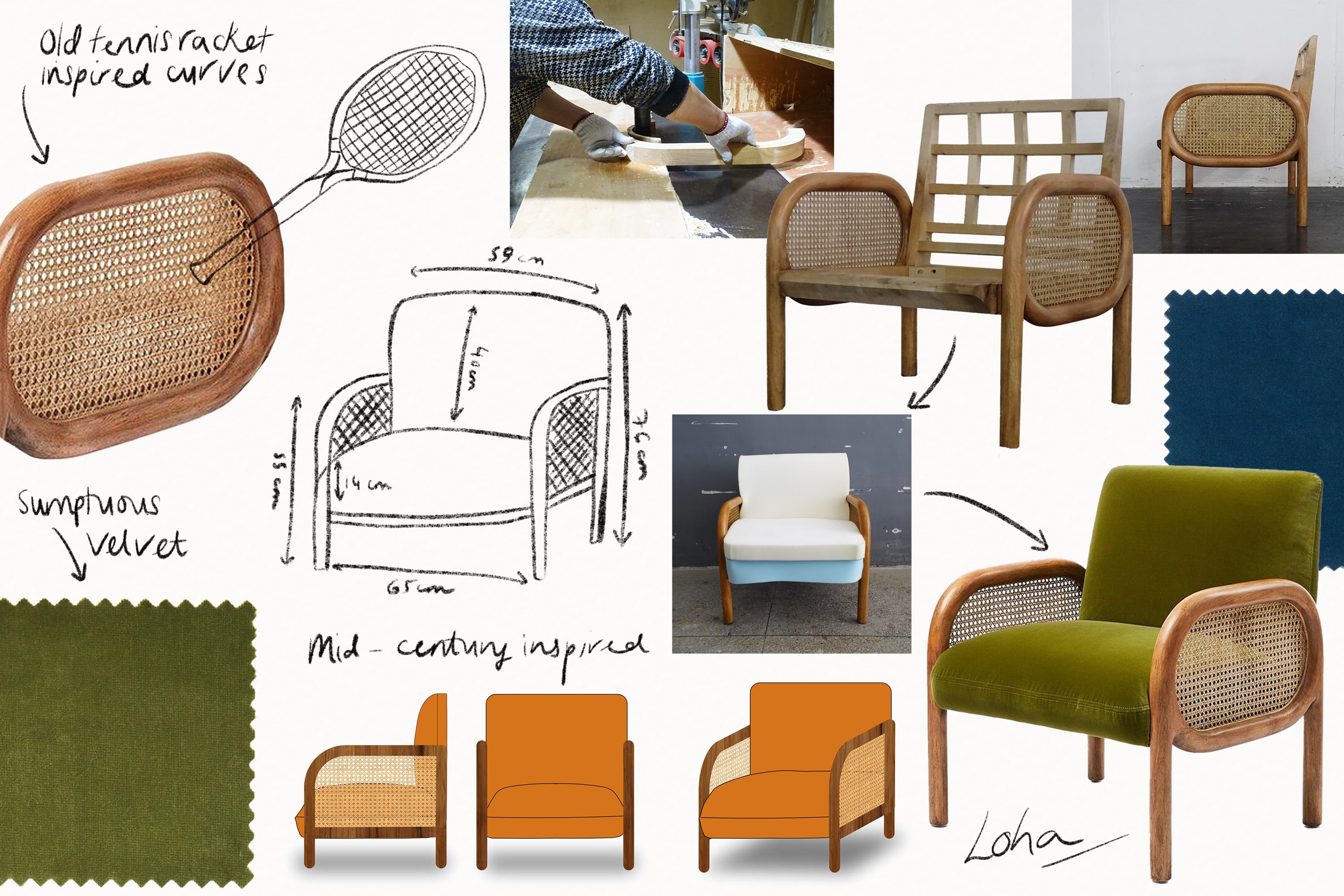 Behind the design: our Loha Armchair | Oliver Bonas