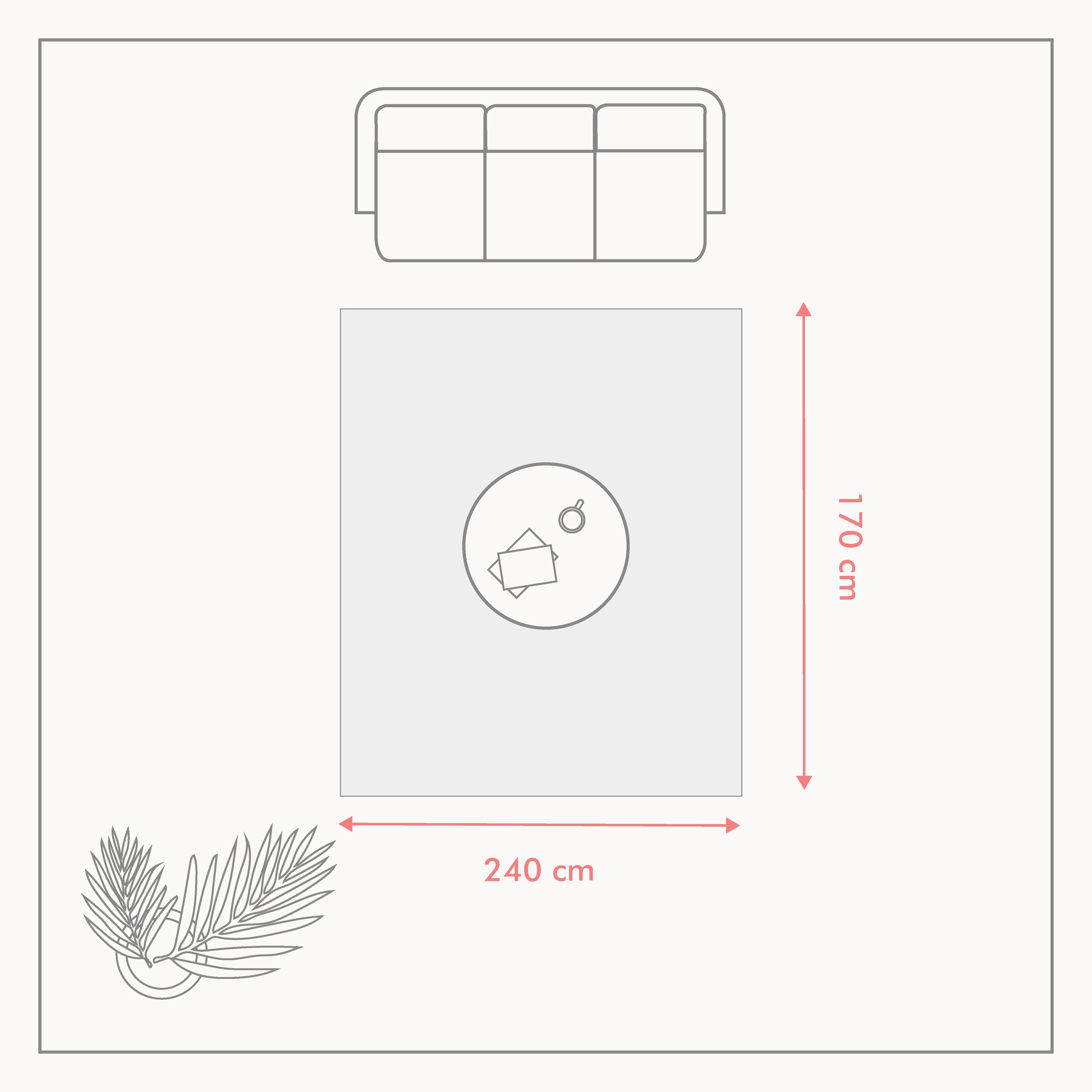 Elio Green Bordered Handwoven Cotton Runner Rug | Oliver Bonas