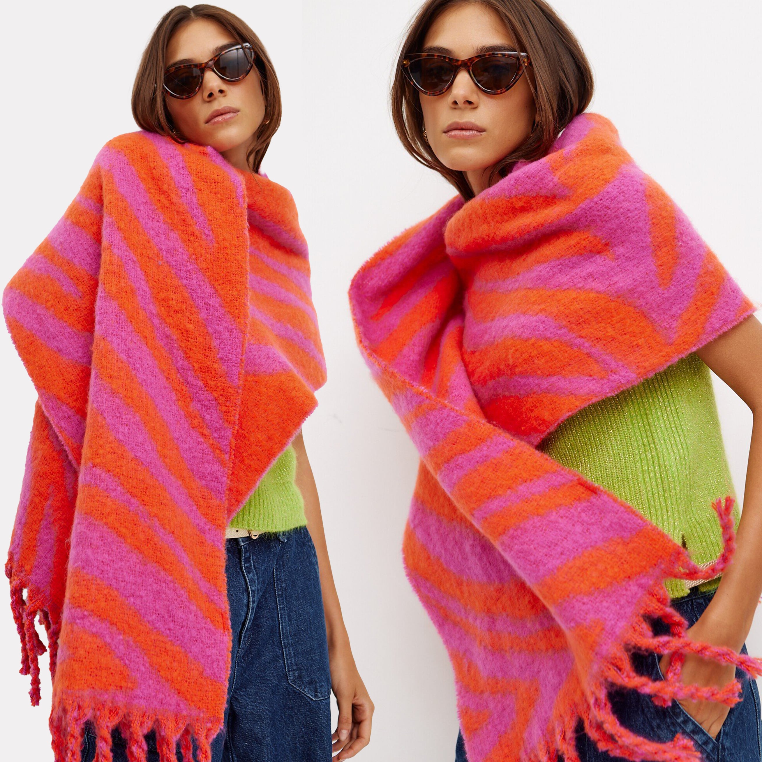 How to tie scarves | 8 ways to wear your scarf | Oliver Bonas