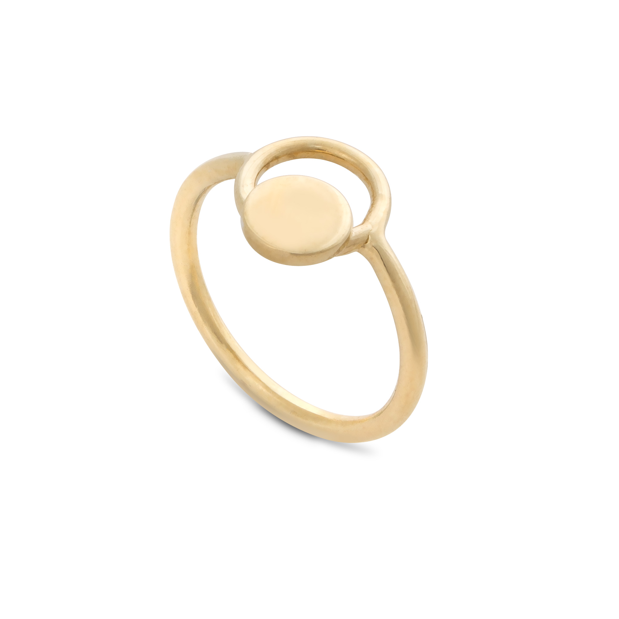 Eclipse Interlink Circle Ring | Oliver Bonas