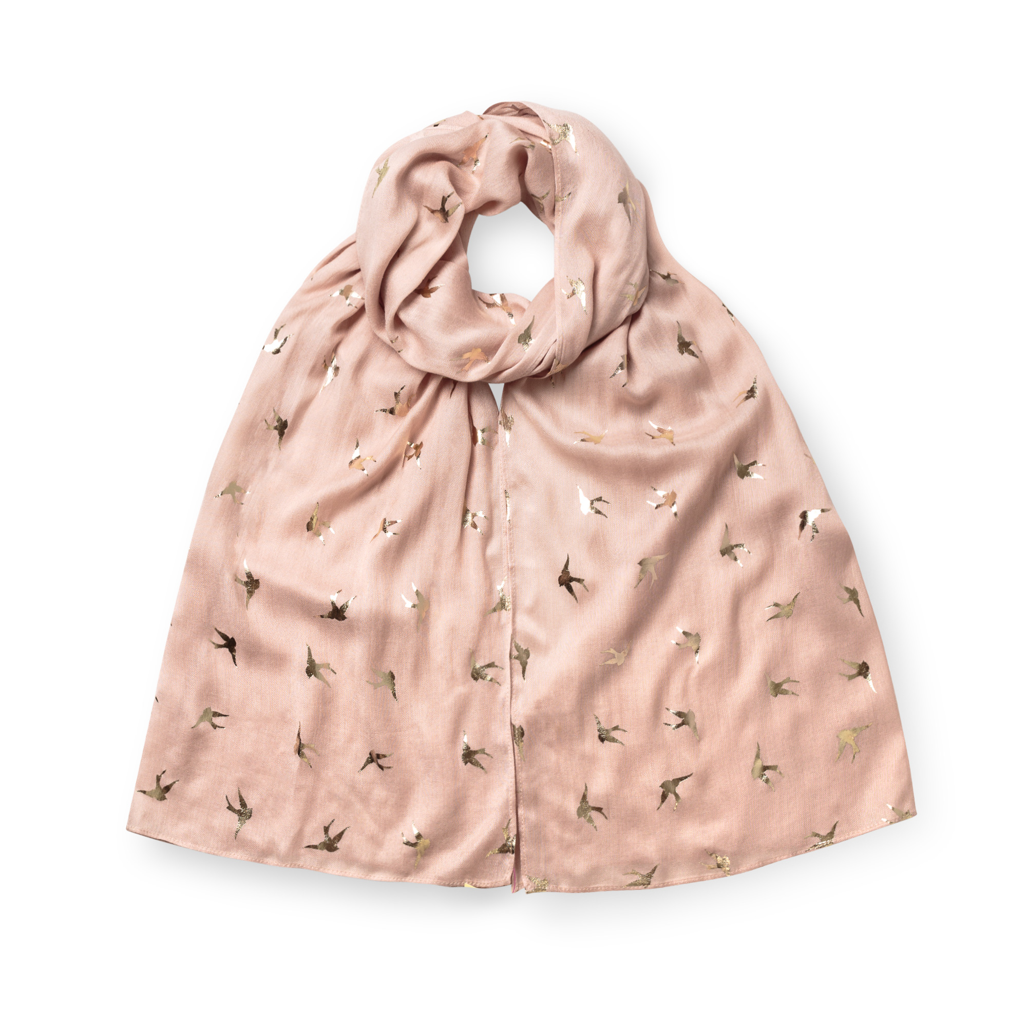 Foil Flying Swallow Bird Print Scarf | Oliver Bonas