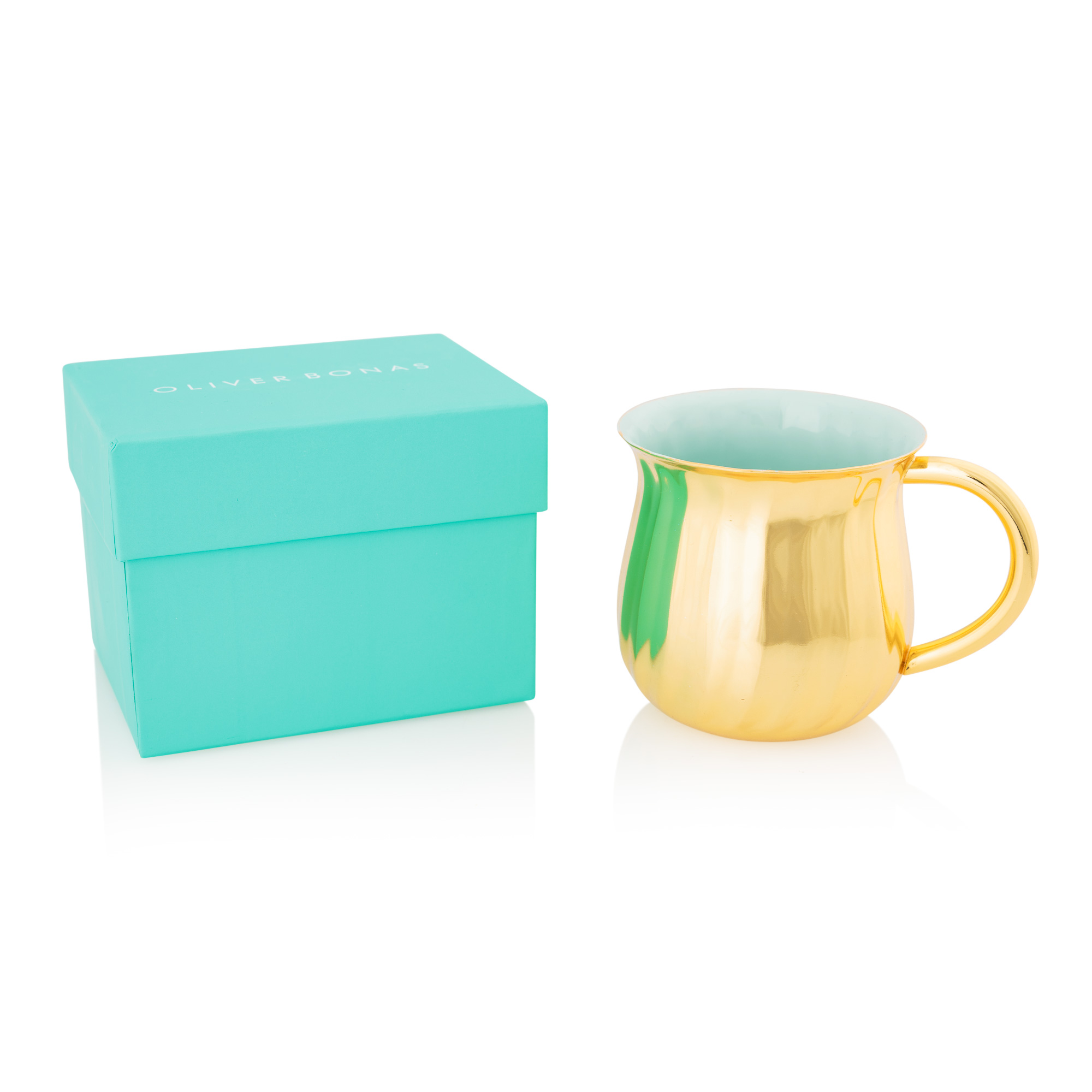 Contrast Colour Metal Cocktail Mug | Oliver Bonas