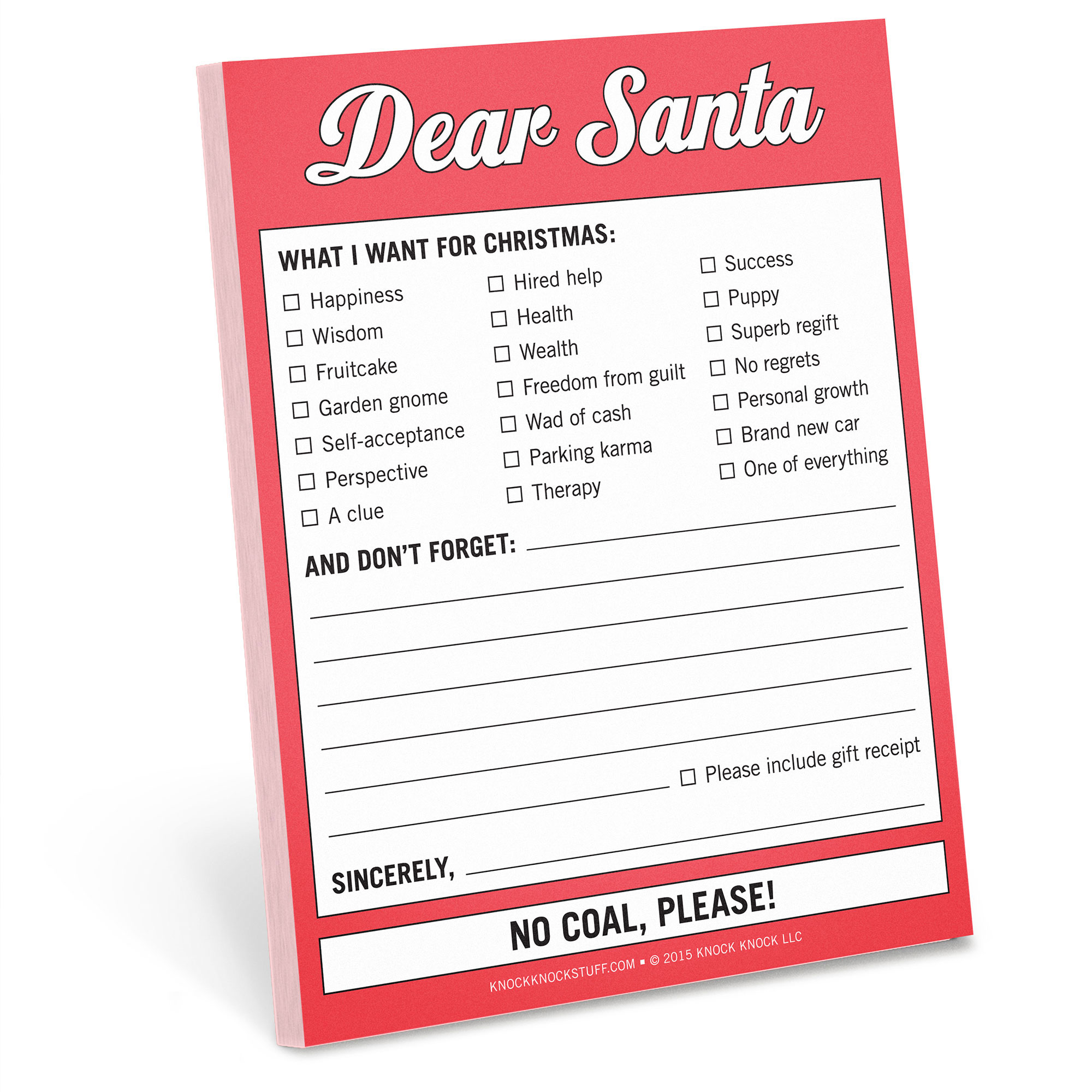 Dear Santa List Sticky Notes | Oliver Bonas US
