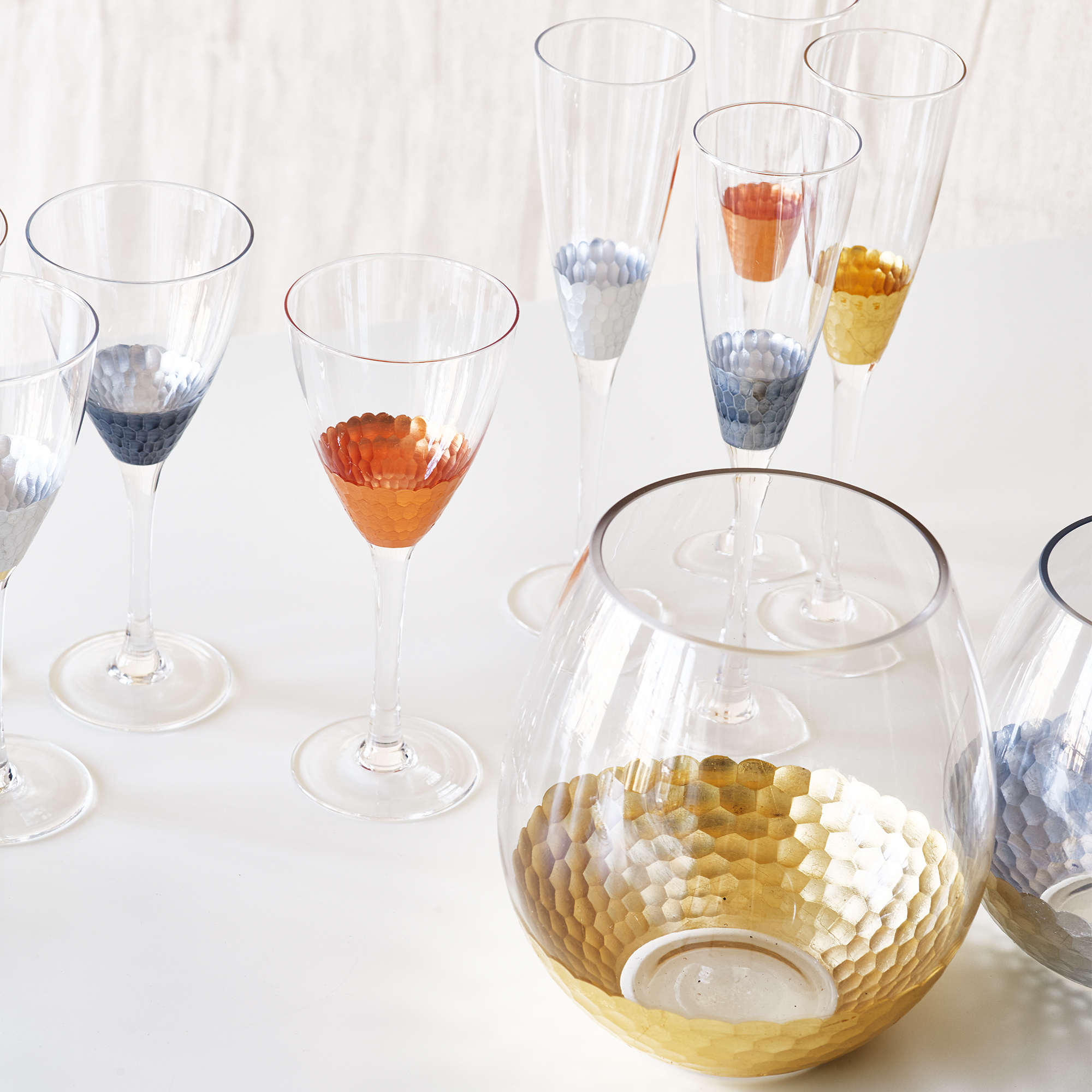 Small Silver Honeycomb Round Vase | Oliver Bonas