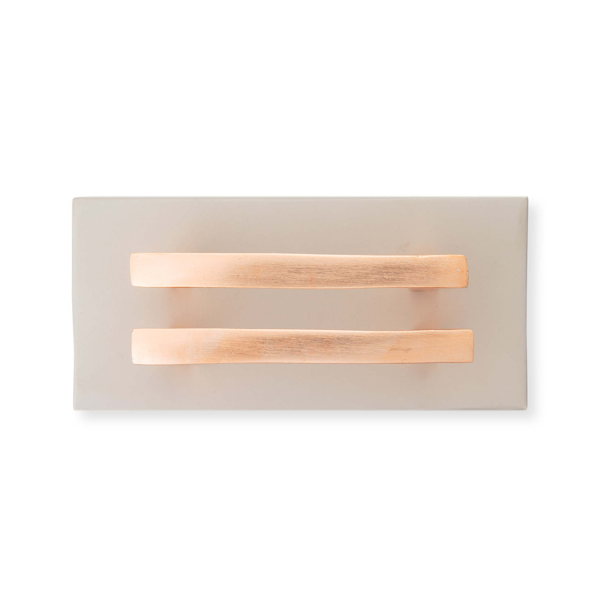 Set of Two Small Bar Copper Drawer Pulls | Oliver Bonas US