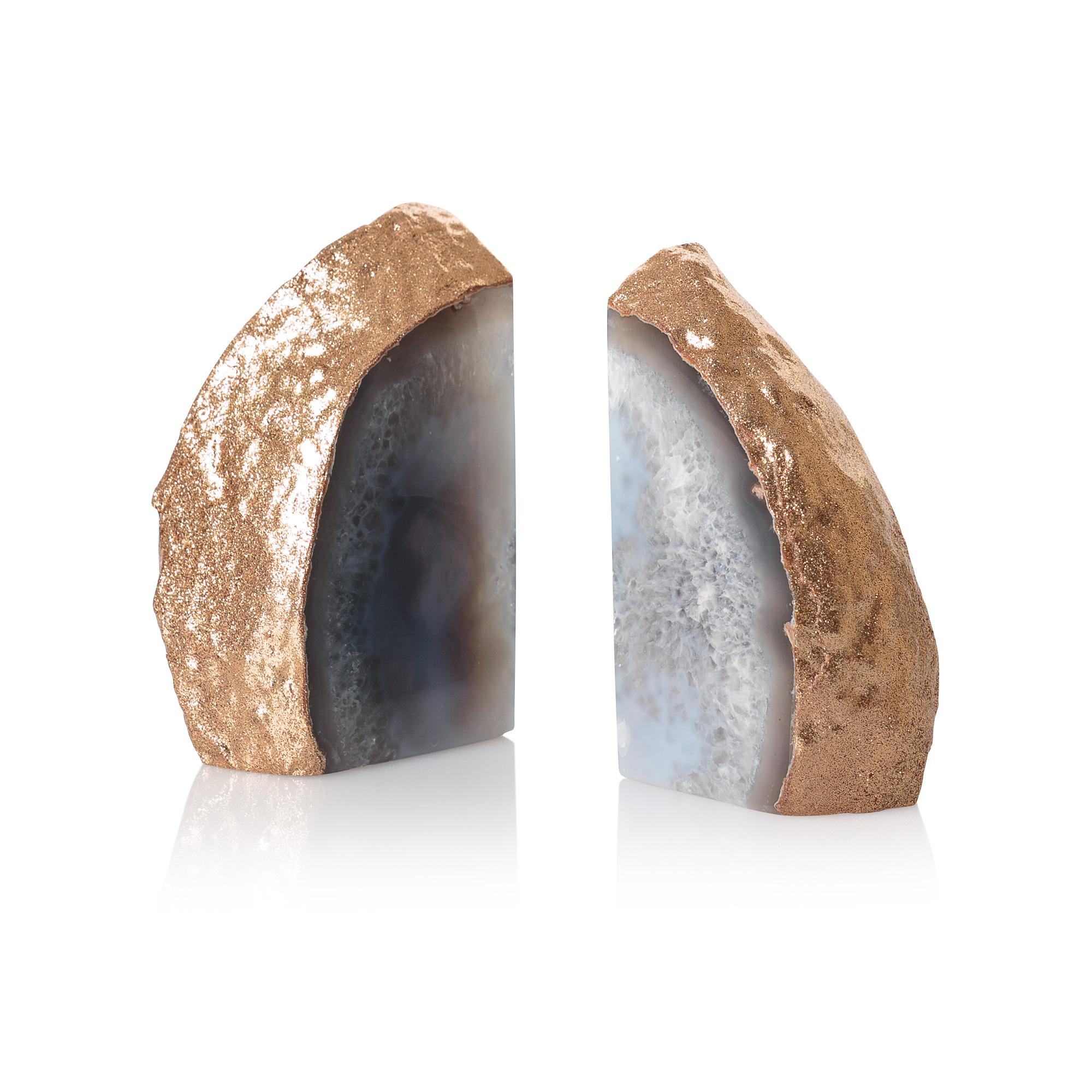 Agate Stone Book Ends | Oliver Bonas US