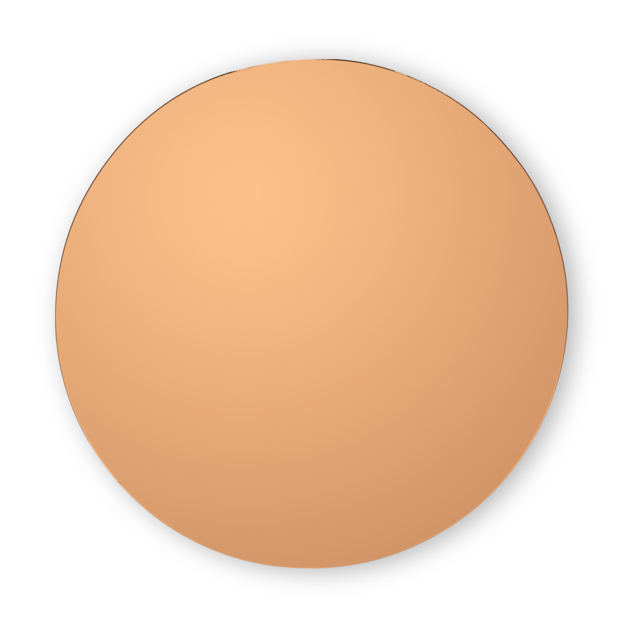 Amber Tinted Round Wall Mirror | Oliver Bonas