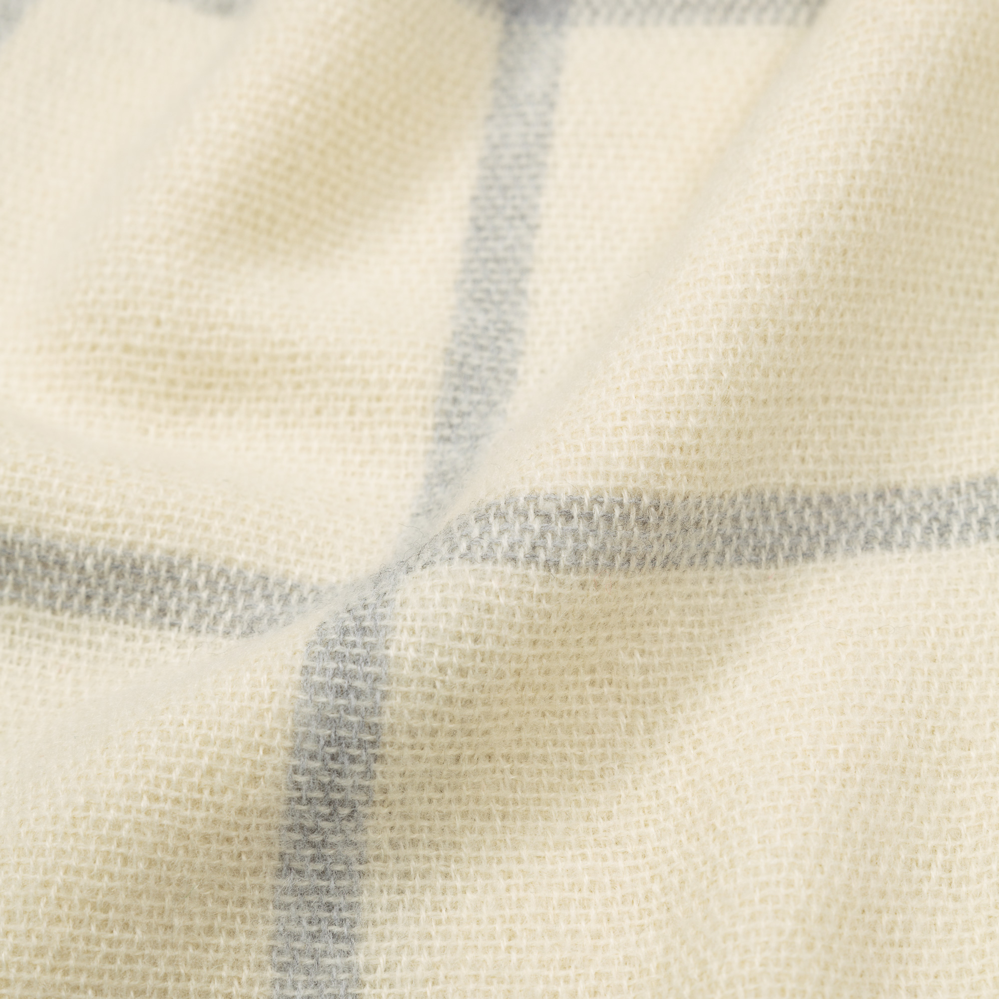Cream Grid Scarf | Oliver Bonas