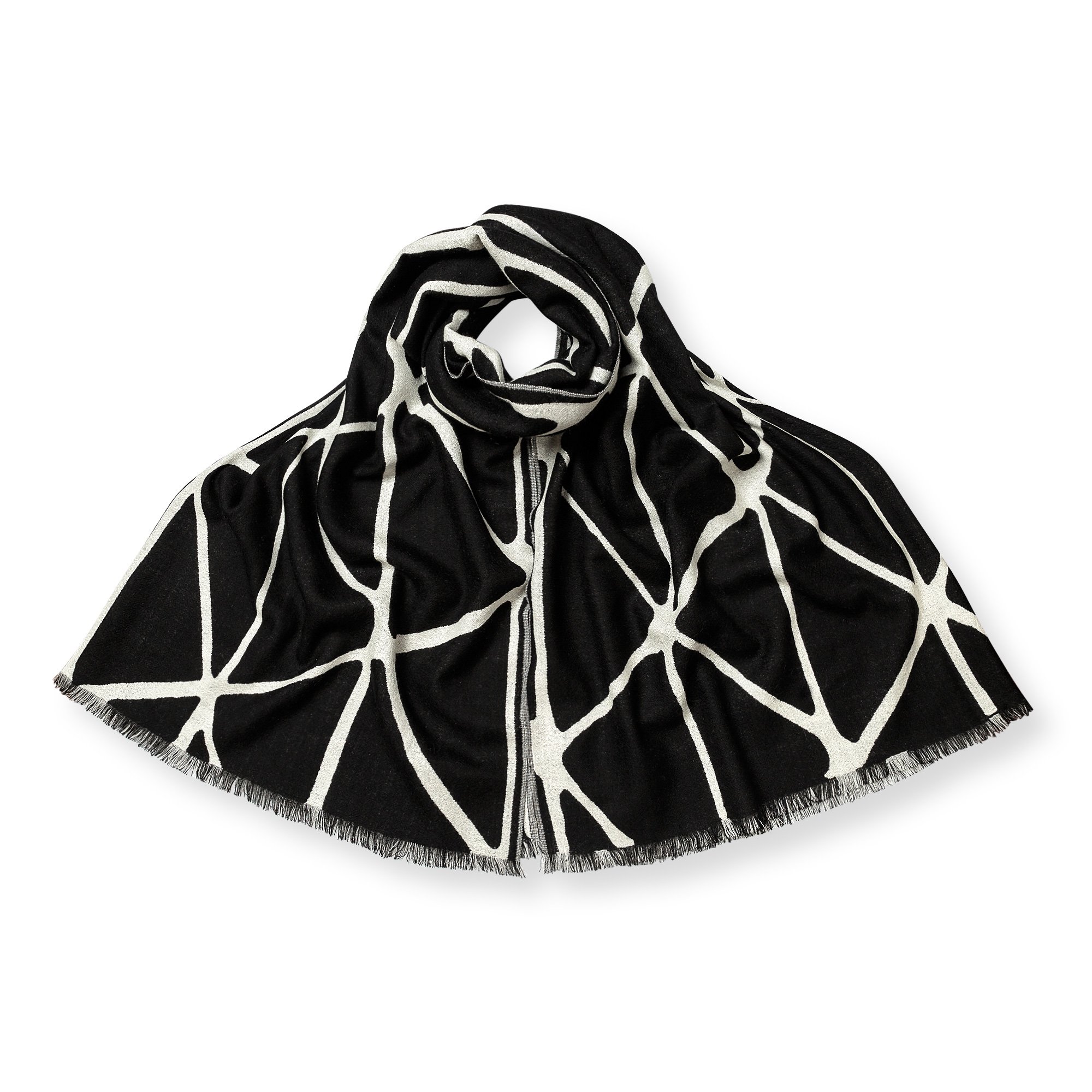 Dita Wool Woven Scarf | Oliver Bonas