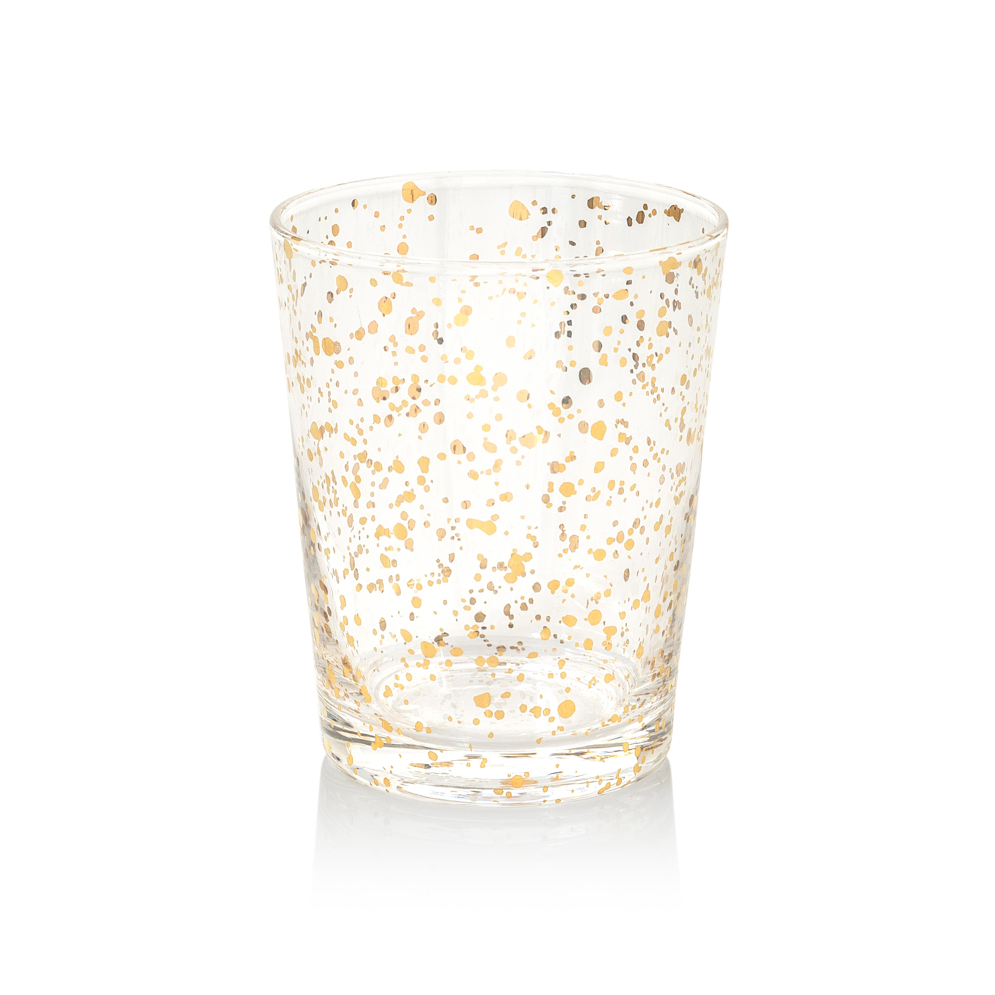 Gold Splatter Glass Tumbler | Oliver Bonas