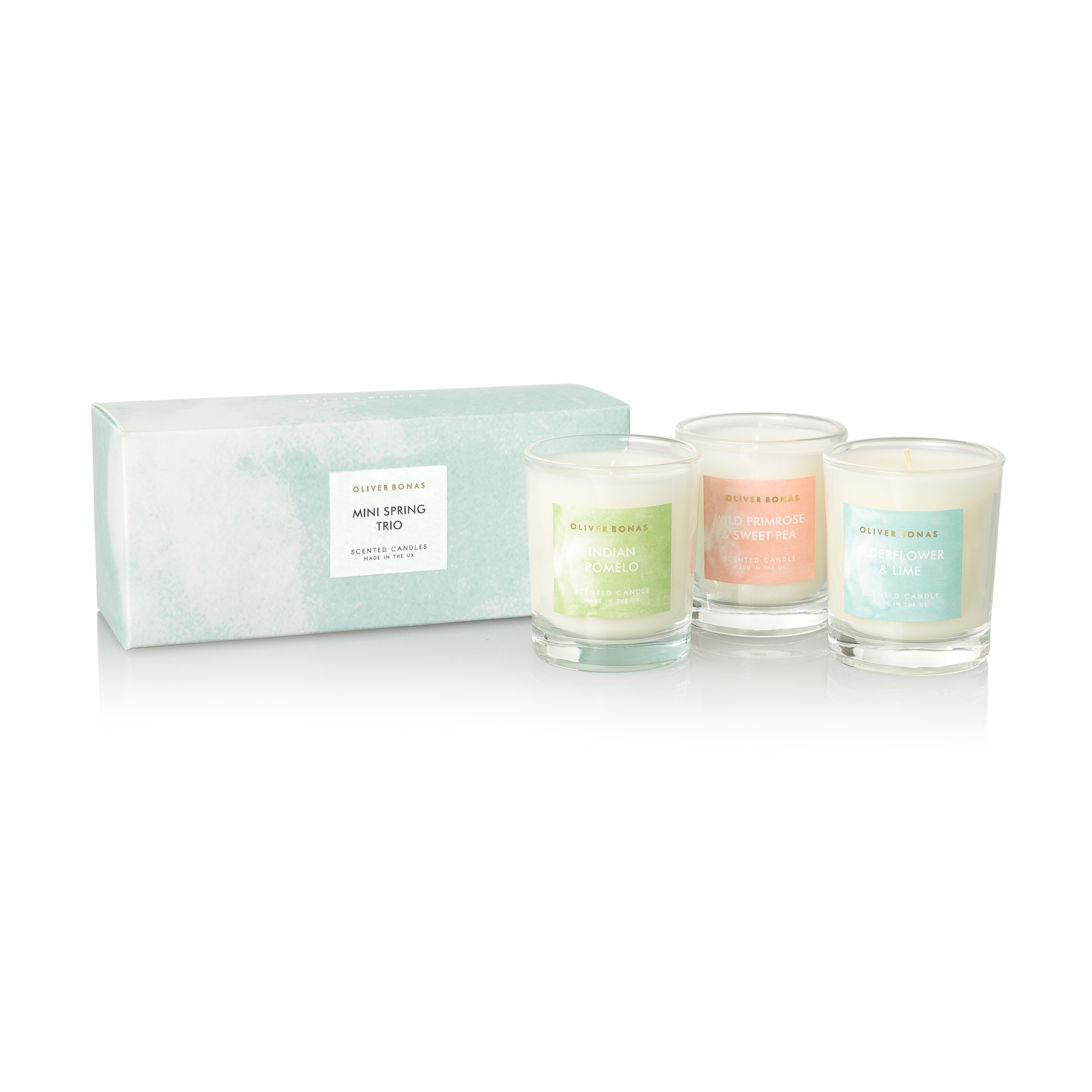 Mini Spring Trio Scented Candles | Oliver Bonas
