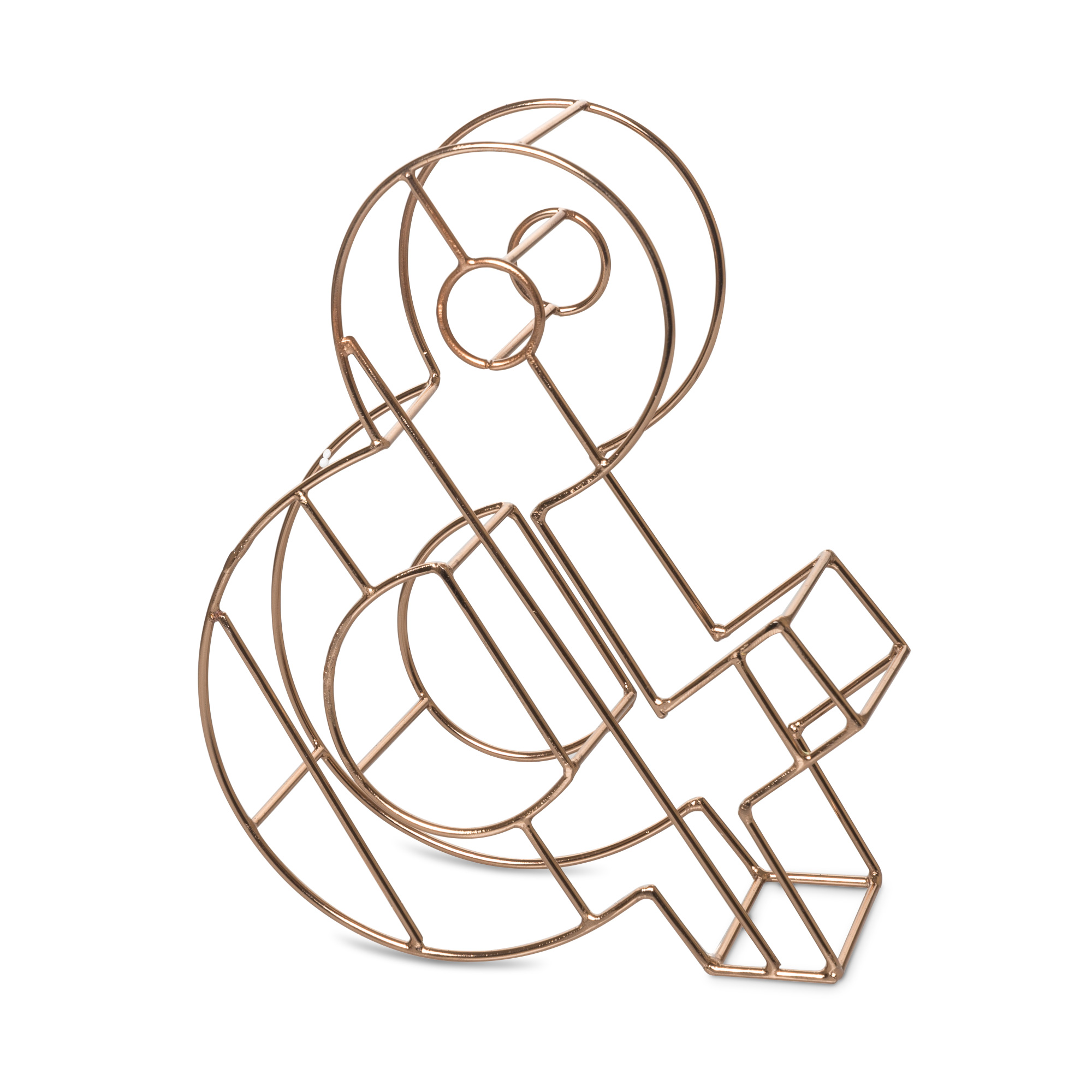 Rose Gold Wire Alphabet Letter | Oliver Bonas