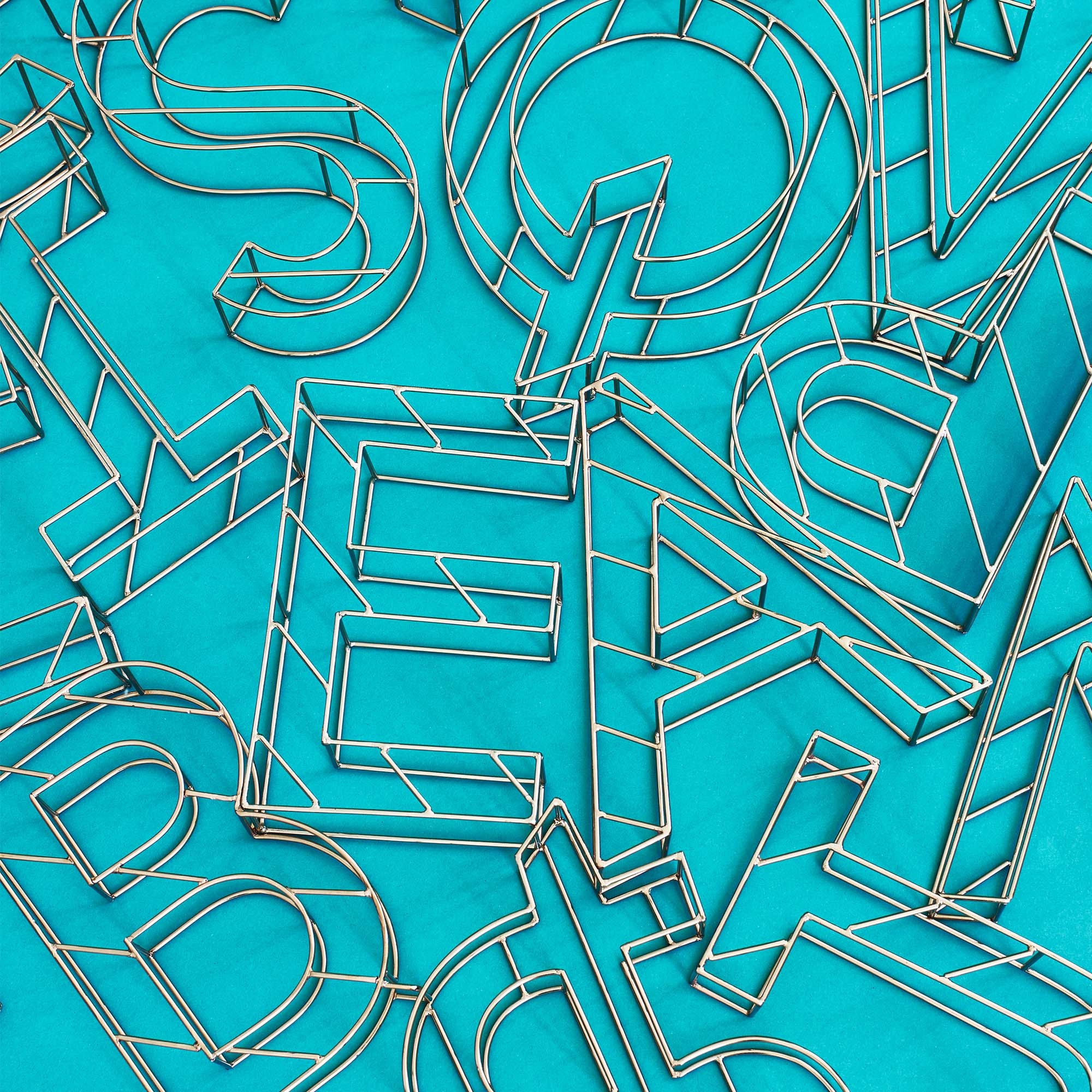 Rose Gold Wire Alphabet Letter | Oliver Bonas