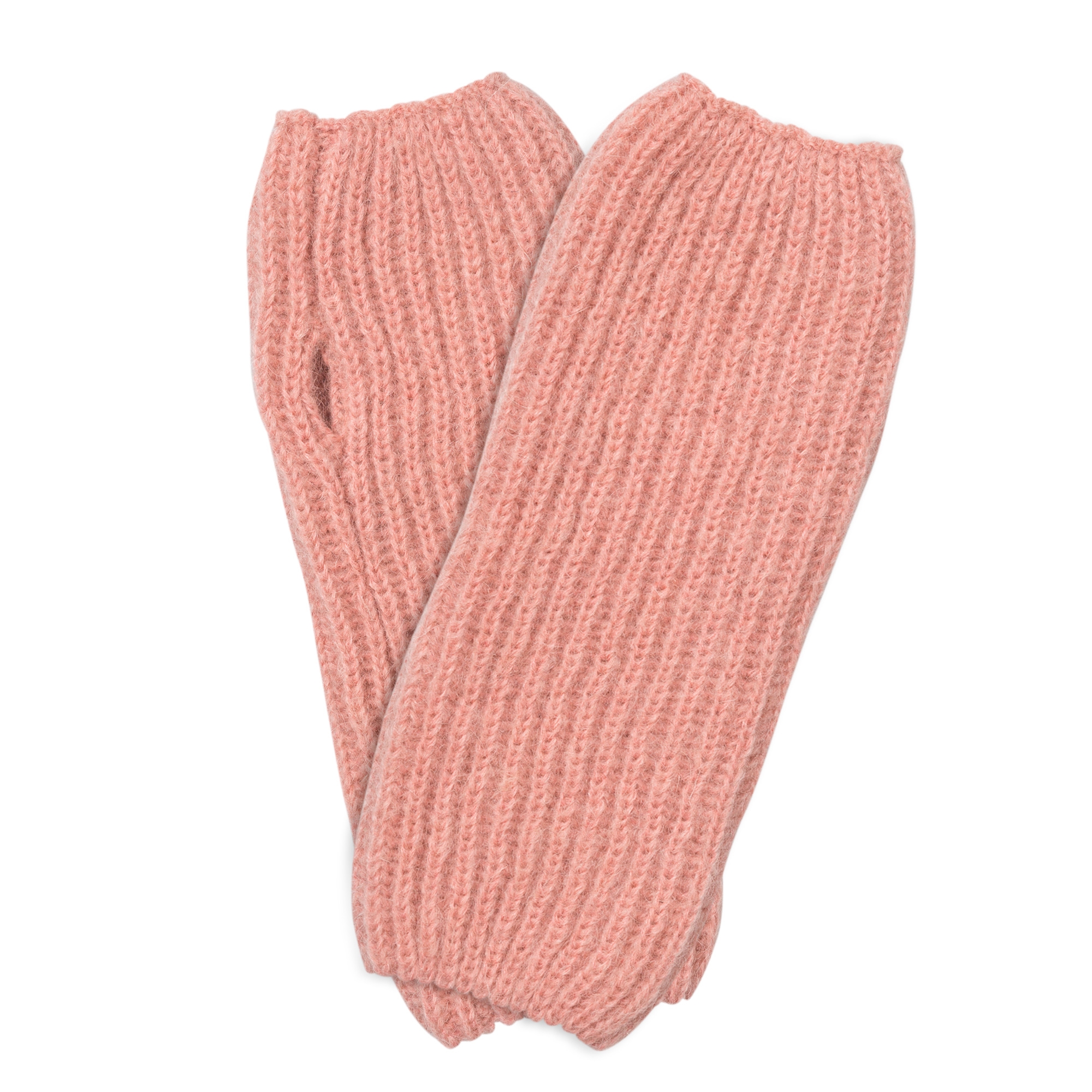 Fingerless Rib Mohair Gloves | Oliver Bonas