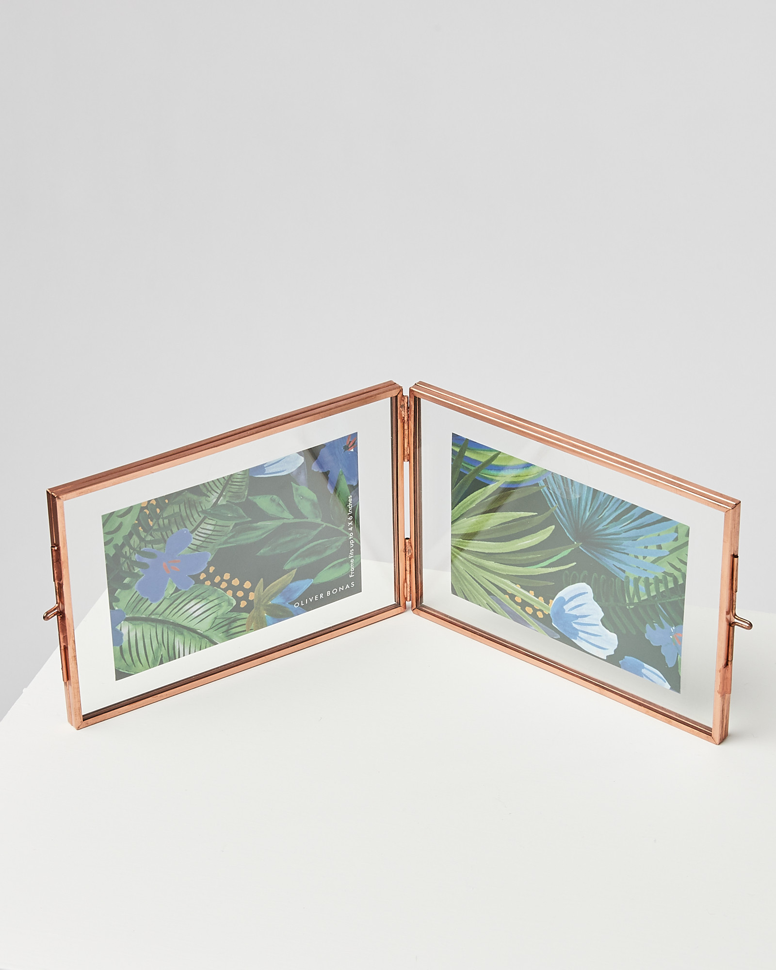 Double Landscape Rose Gold Frame 6x4" | Oliver Bonas