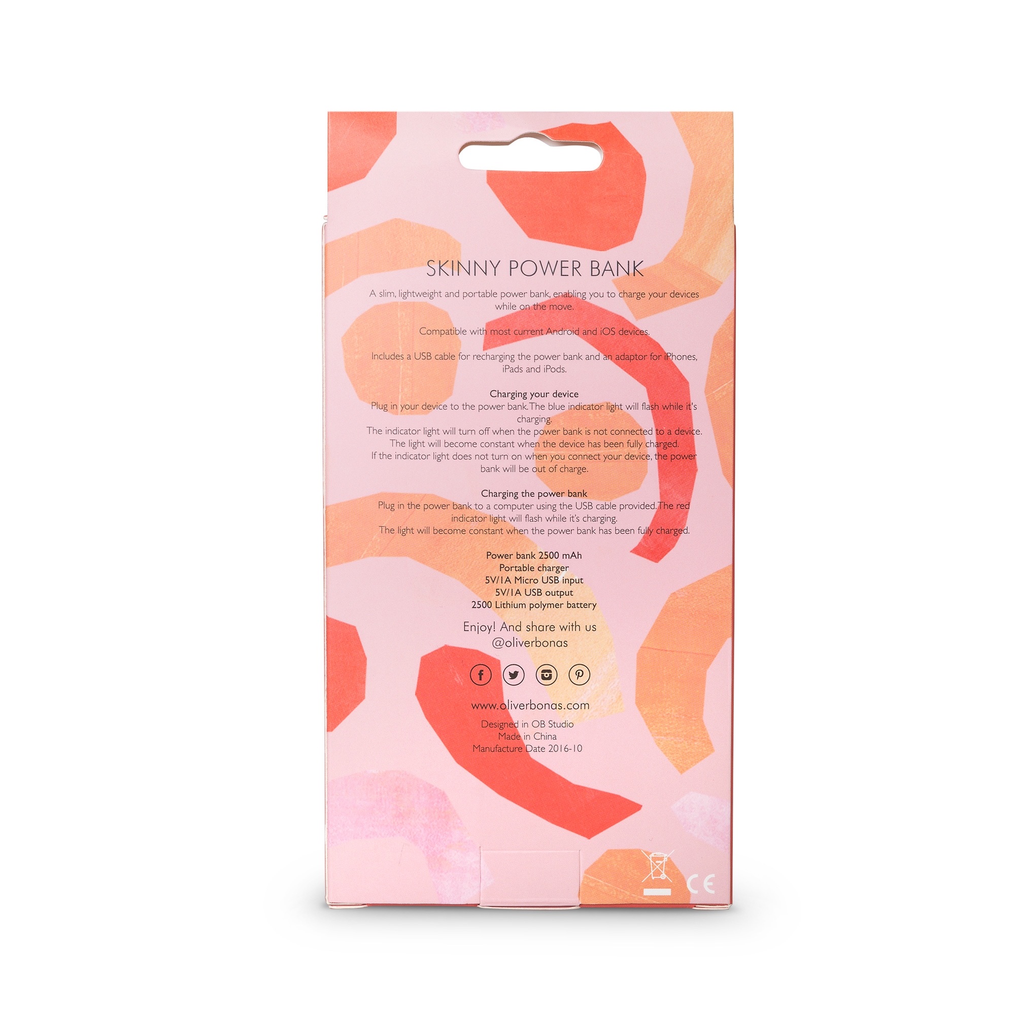 OB Sass Squad Skinny Power Bank | Oliver Bonas