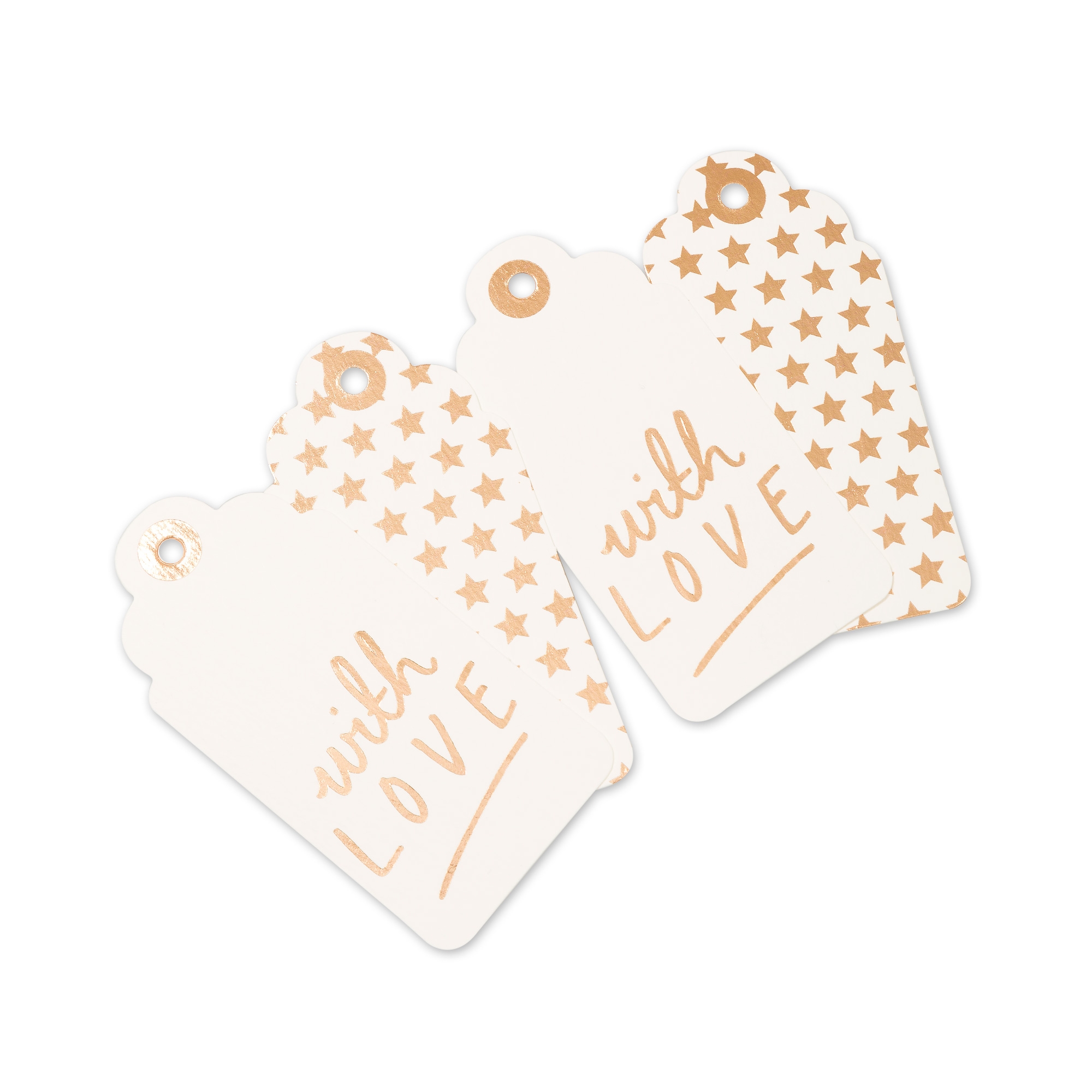 Copper Foil Gift Tags Pack of Four | Oliver Bonas US