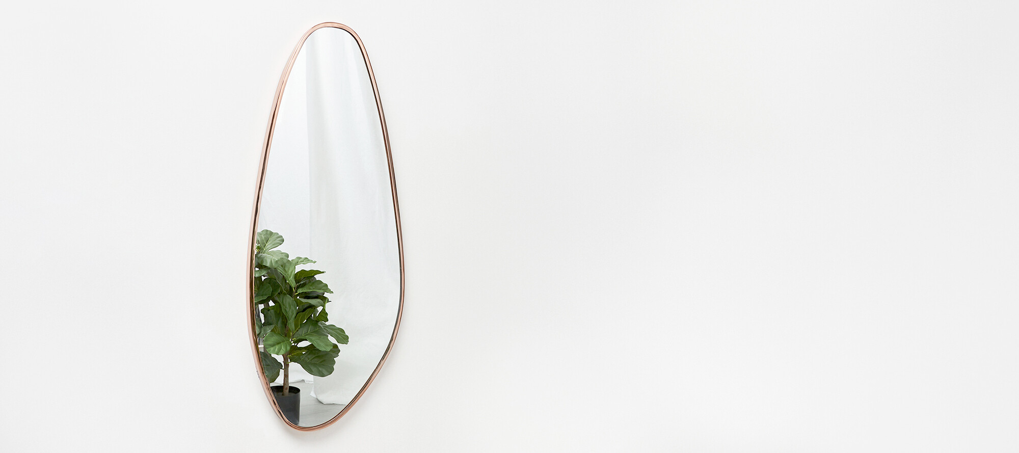 Rose Gold Full Length Pebble Wall Mirror | Oliver Bonas