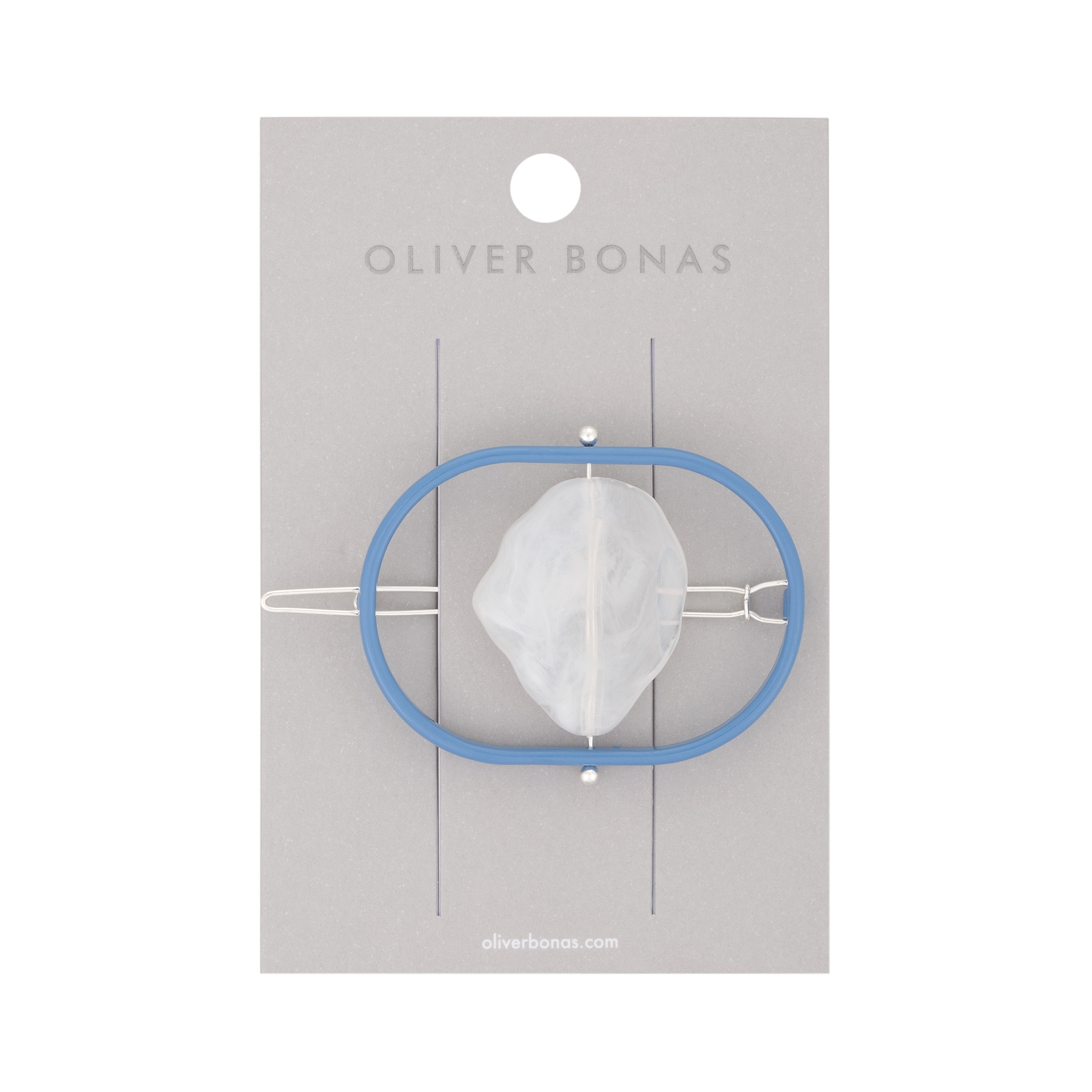Bead Oval Metal Hair Clip | Oliver Bonas US