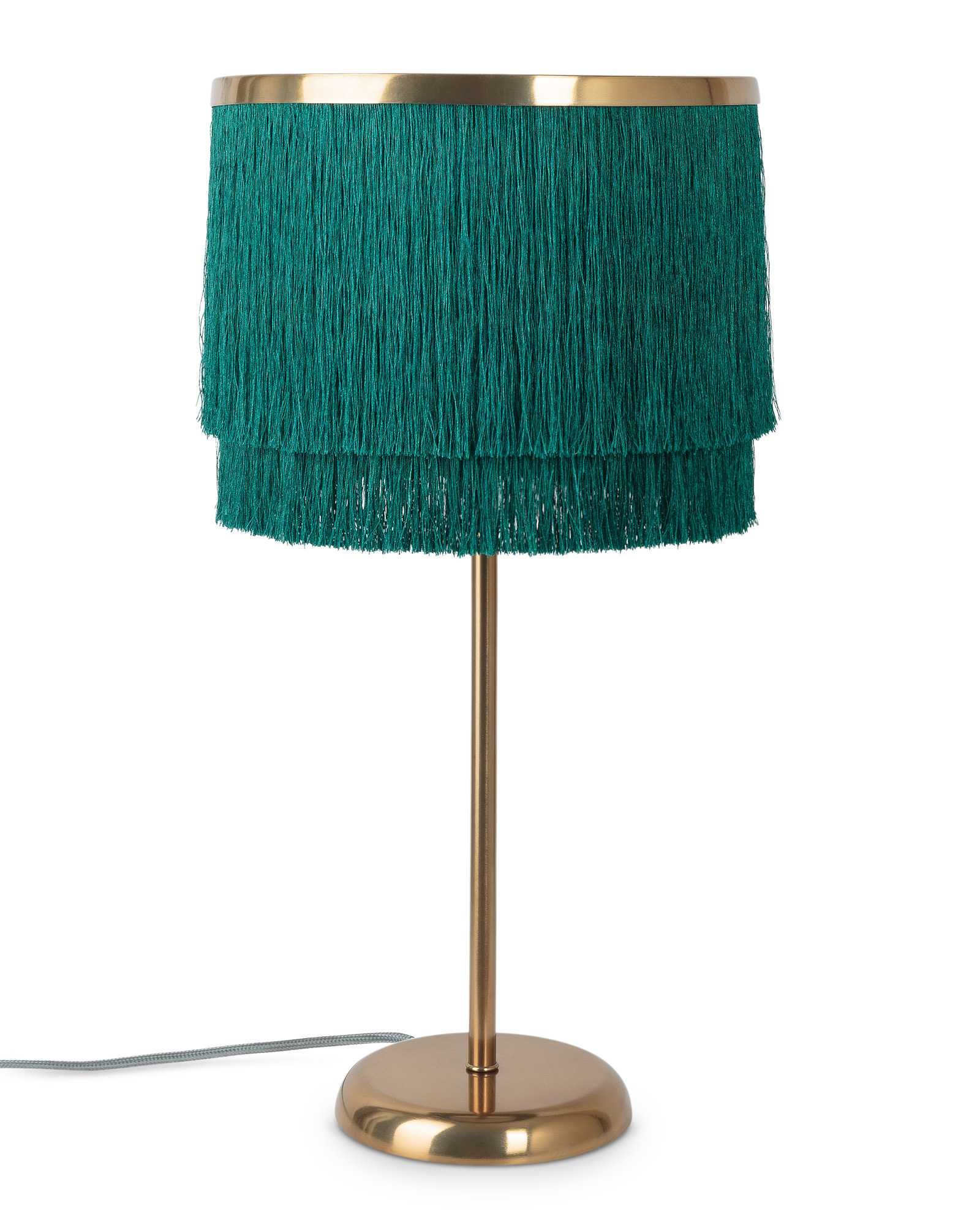Nappa Fringed Lamp | Oliver Bonas