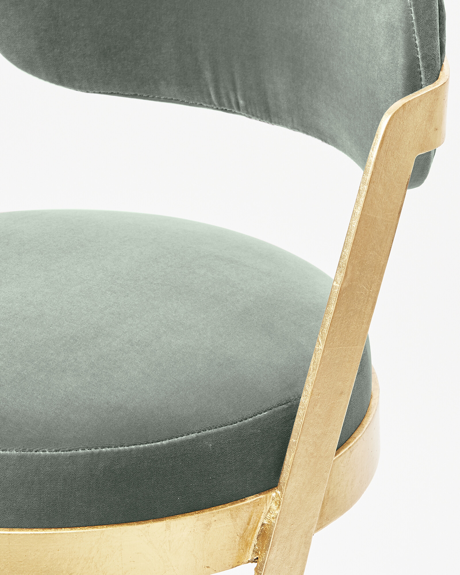 Luxe Duck Egg Blue Velvet Bar Stool | Oliver Bonas