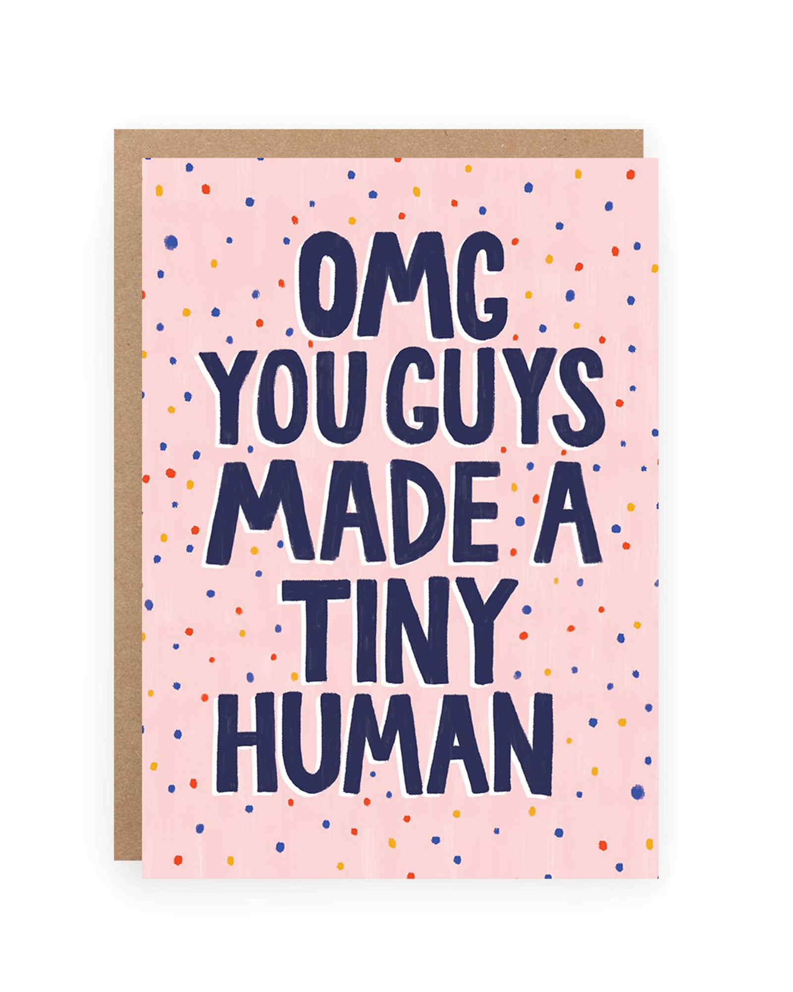 OMG Tiny Human New Baby Card | Oliver Bonas