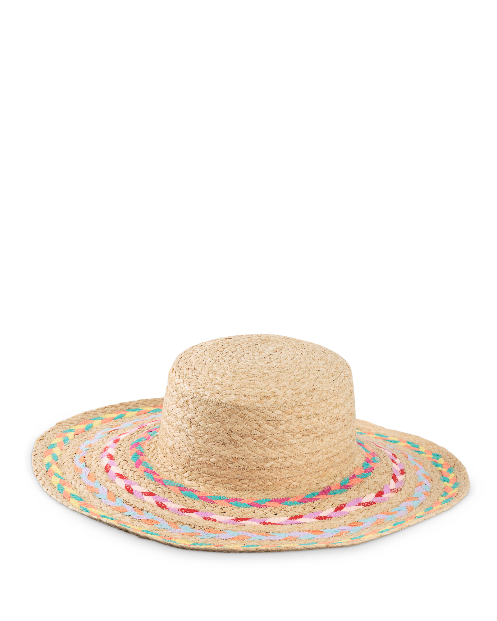 Fabric Plait Flat Top Hat | Oliver Bonas