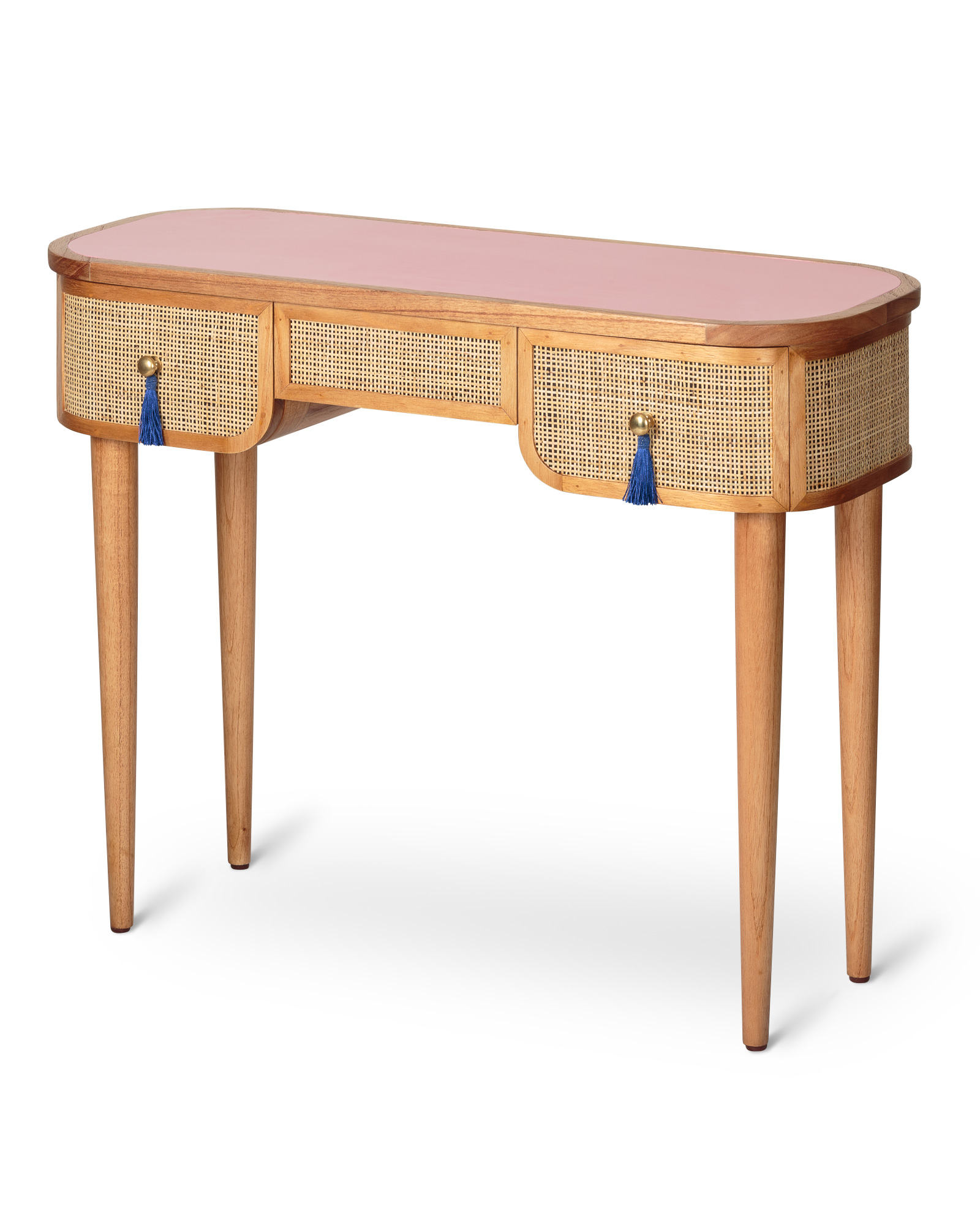 Kinship Rattan Pink Dressing Table | Oliver Bonas