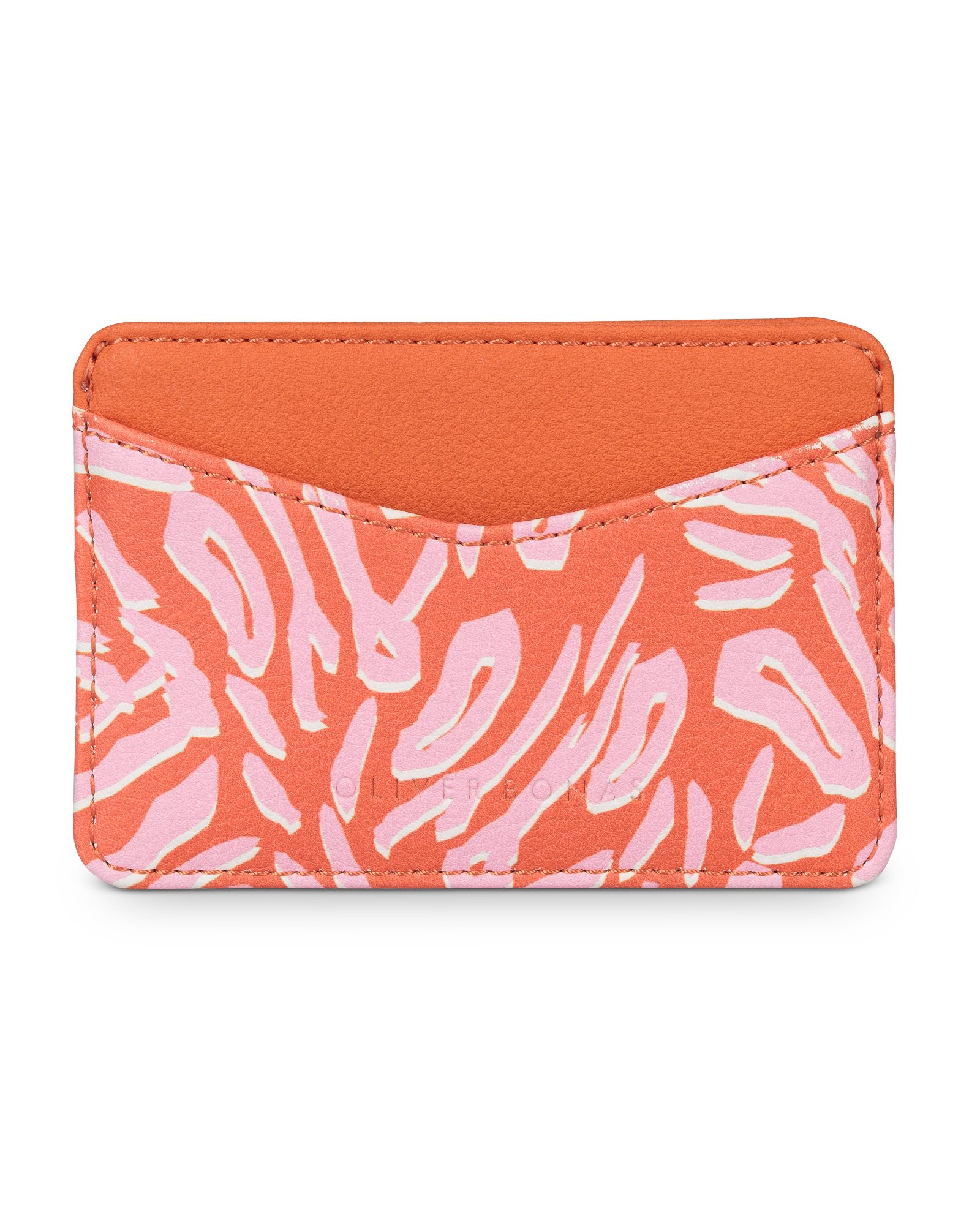 Zebra Print Orange Card Holder | Oliver Bonas