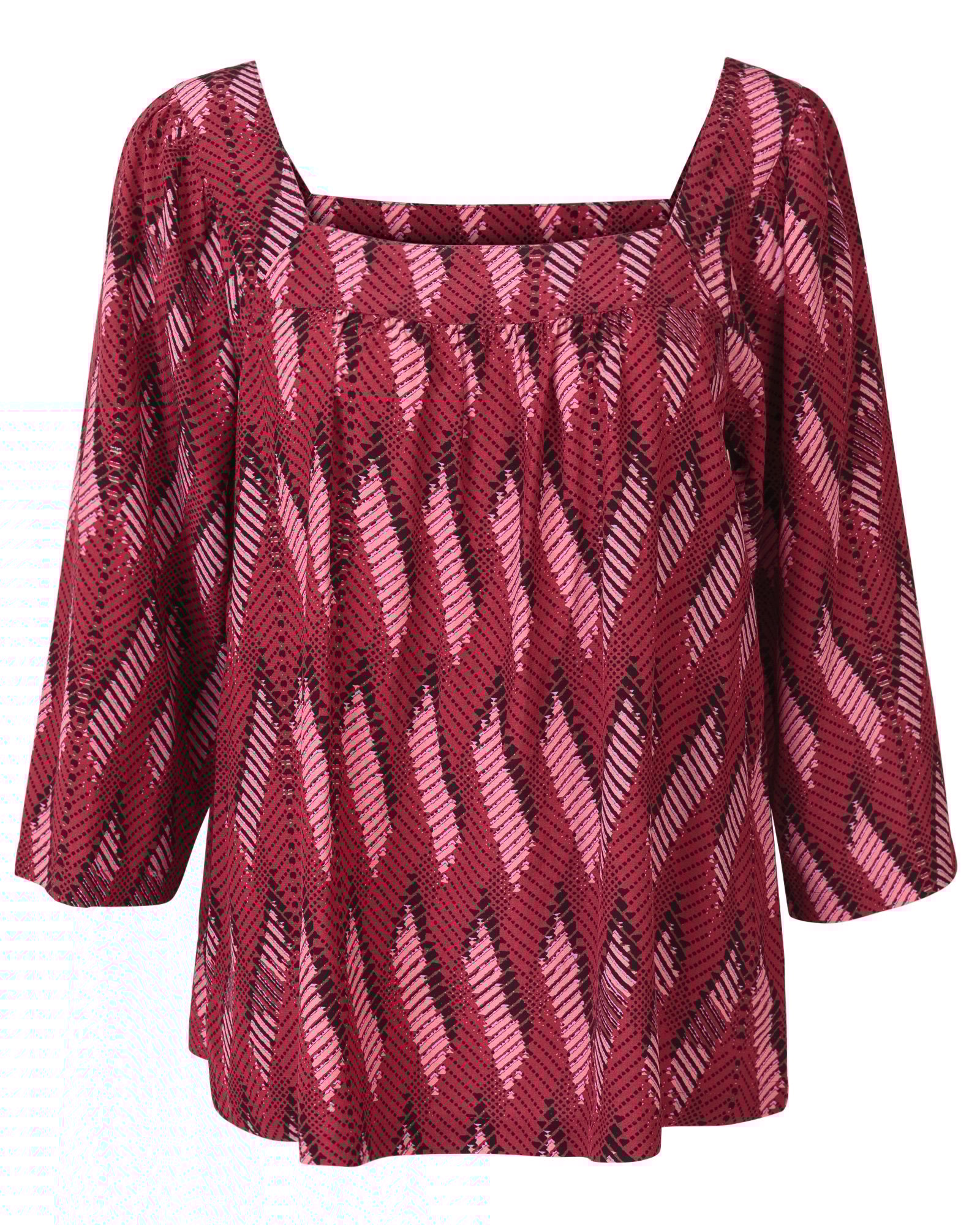 Mark Maker Pink Square Neck Top | Oliver Bonas