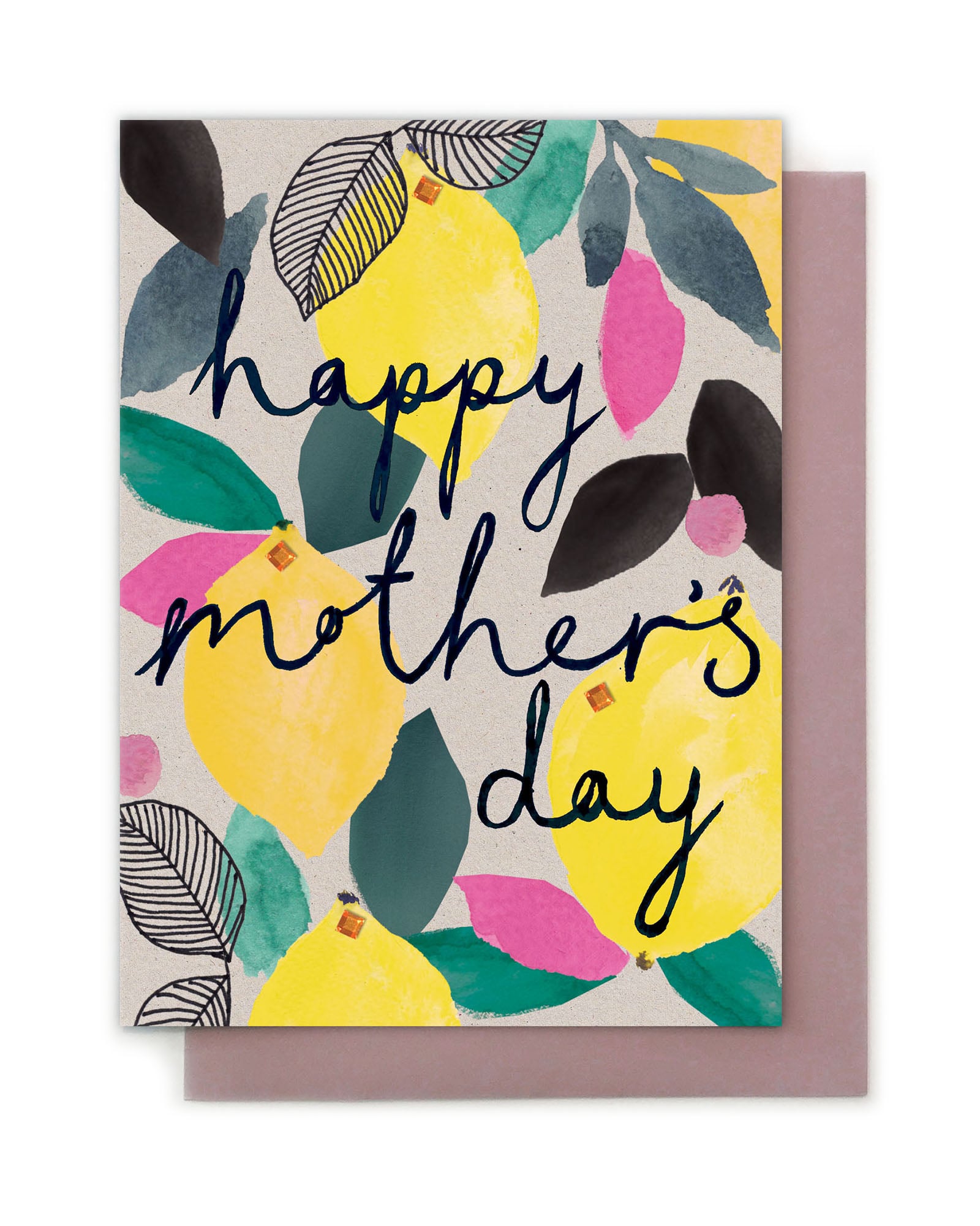 Flower and Lemon Mother's Day Card | Oliver Bonas