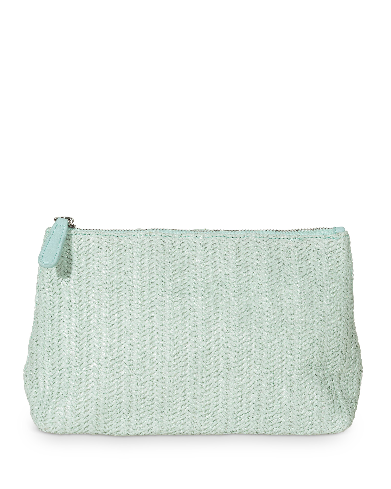 Sammie Mint Weave Pouch | Oliver Bonas