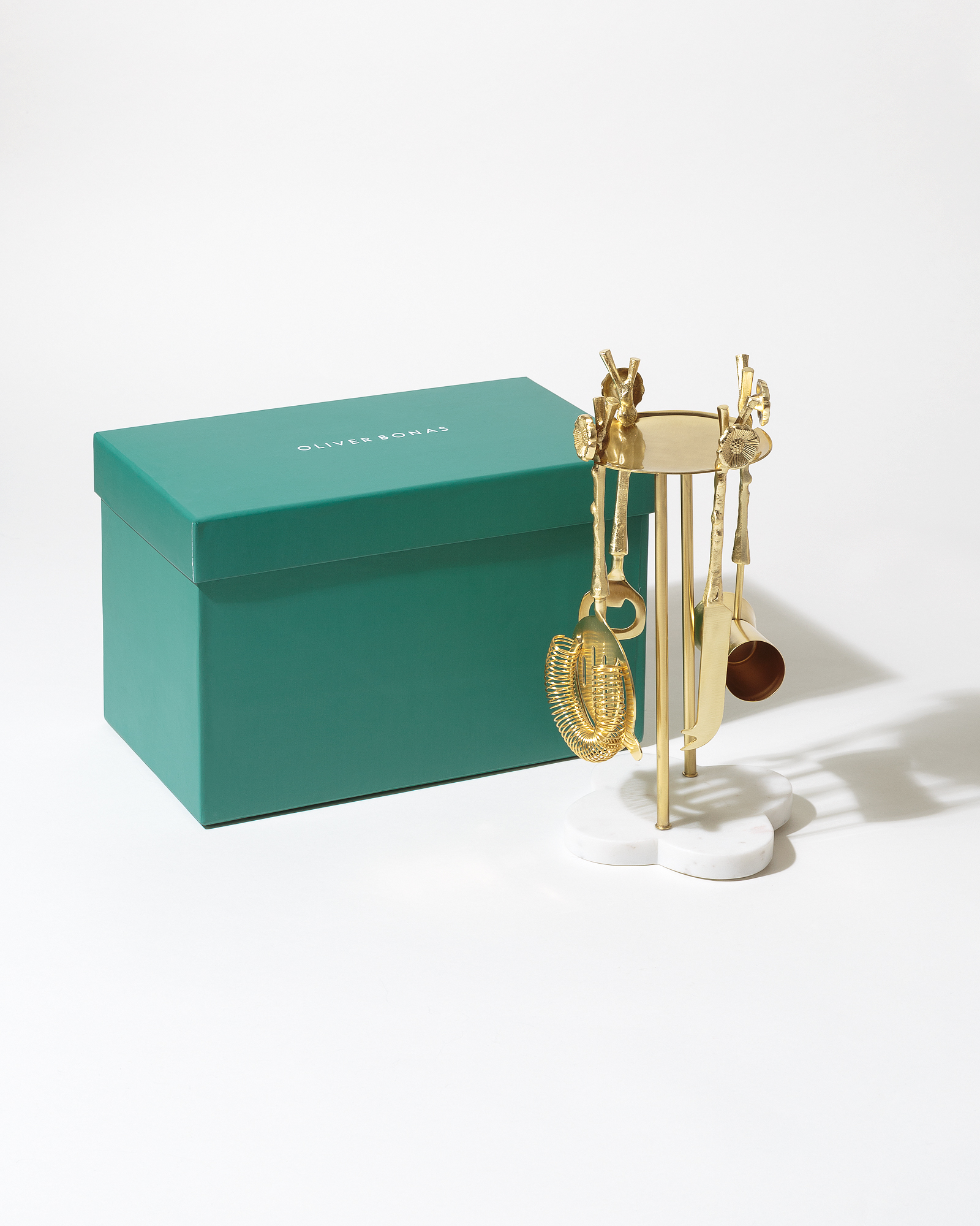 Floral Gold Bar Tools Set | Oliver Bonas