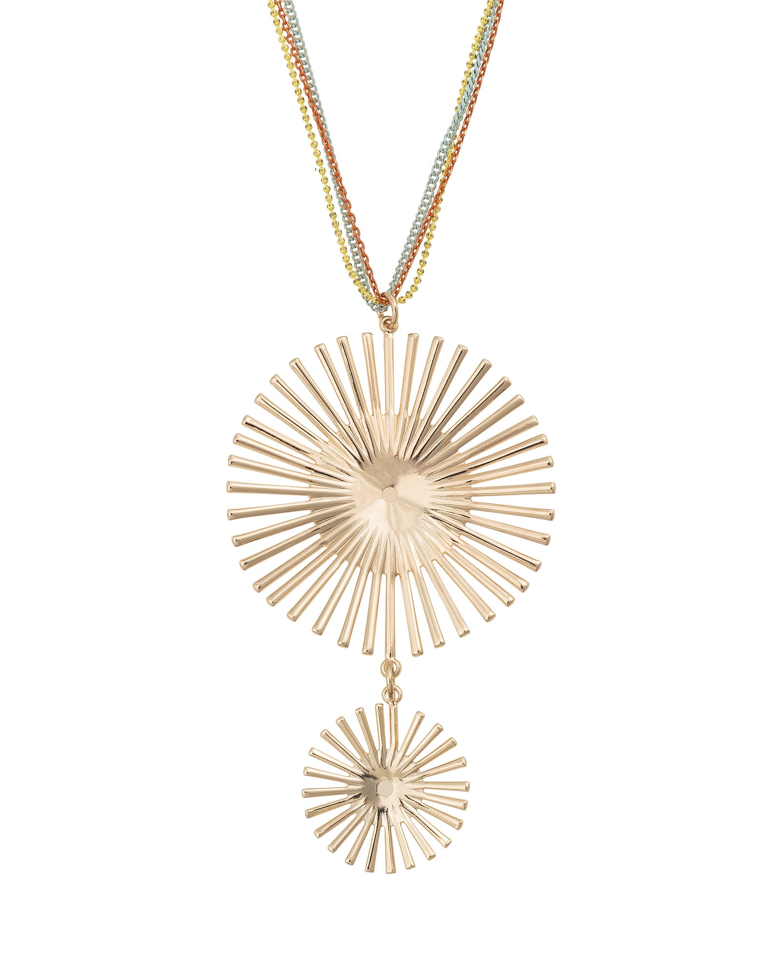 Apollo Multi Chain & Starburst Pendant Necklace | Oliver Bonas
