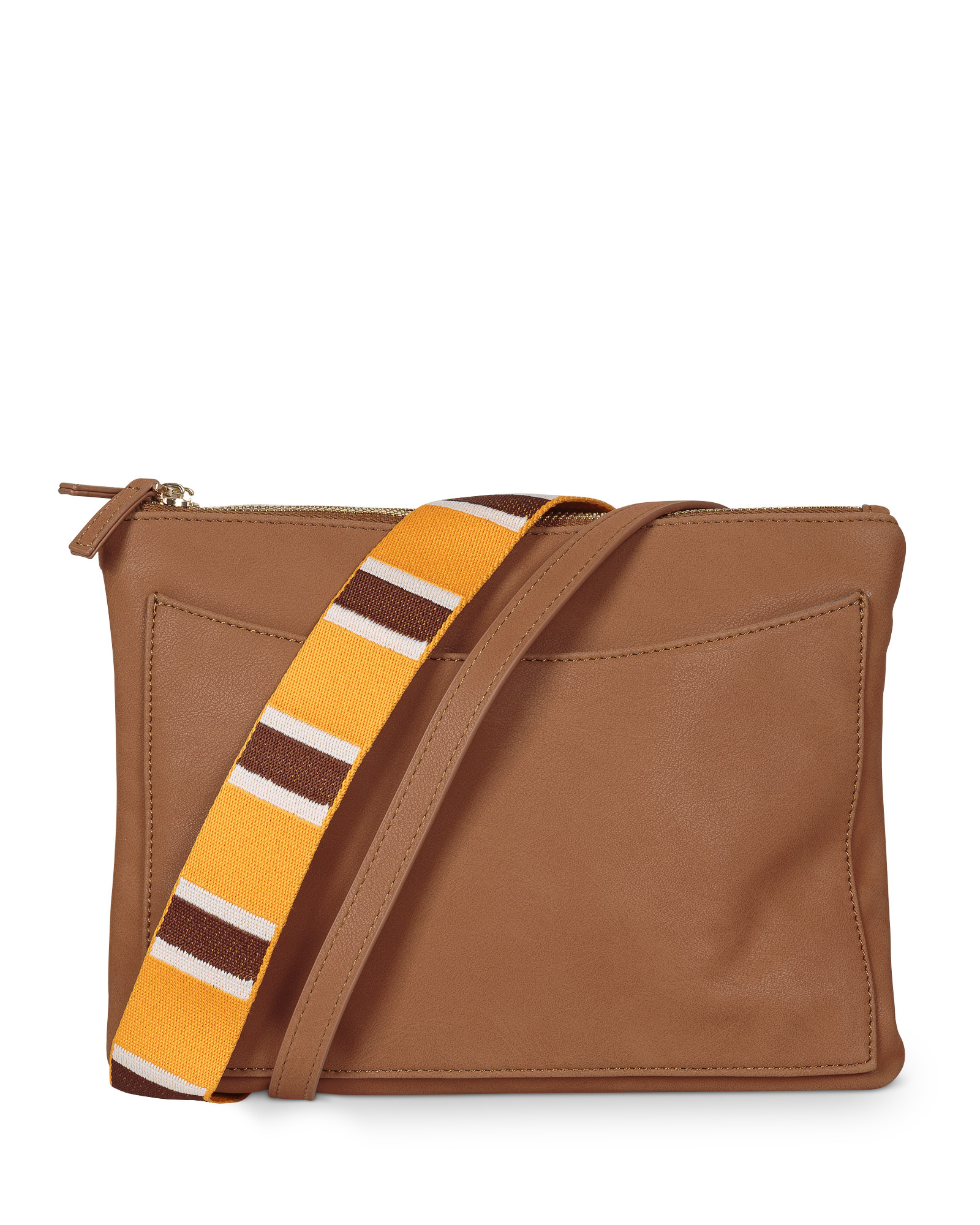 Quinn Tan Rectangular Cross Body Bag | Oliver Bonas