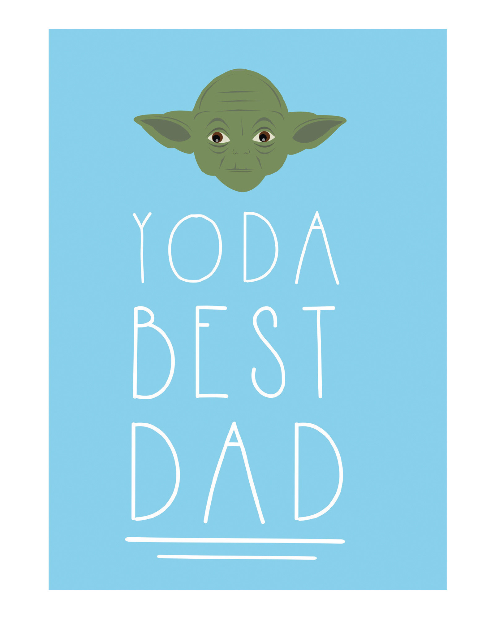 Yoda Best Dad Father's Day Card | Oliver Bonas