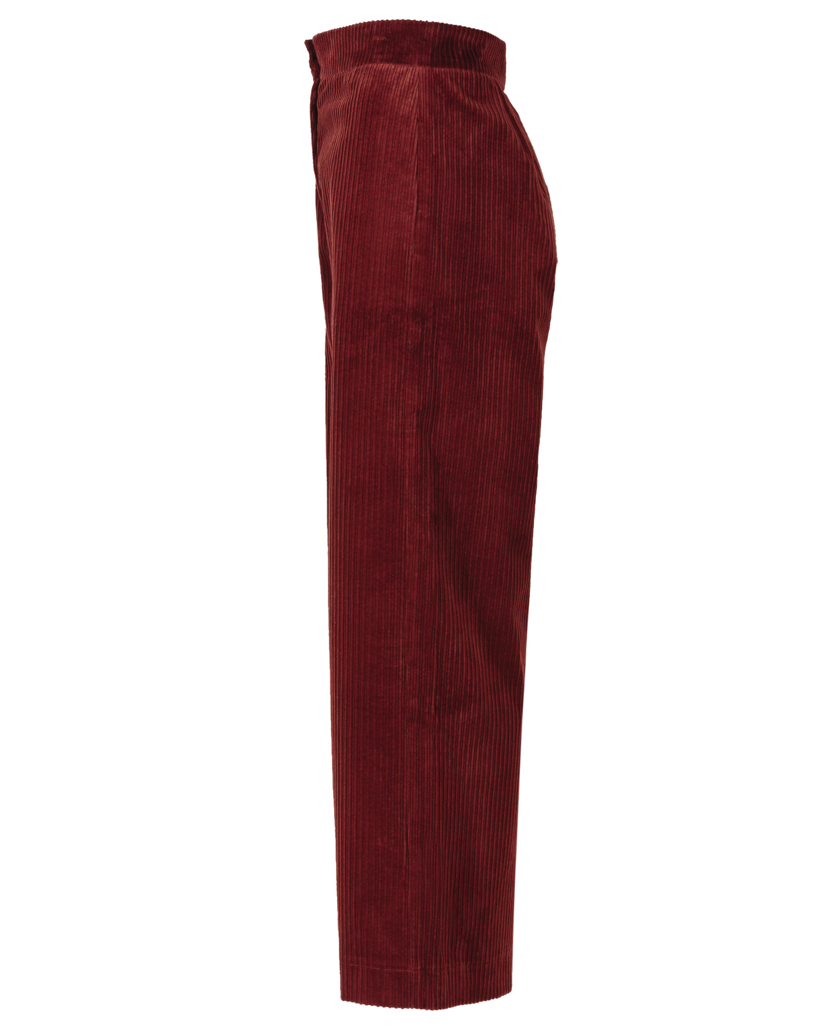 Corduroy Red Straight Leg Trousers | Oliver Bonas