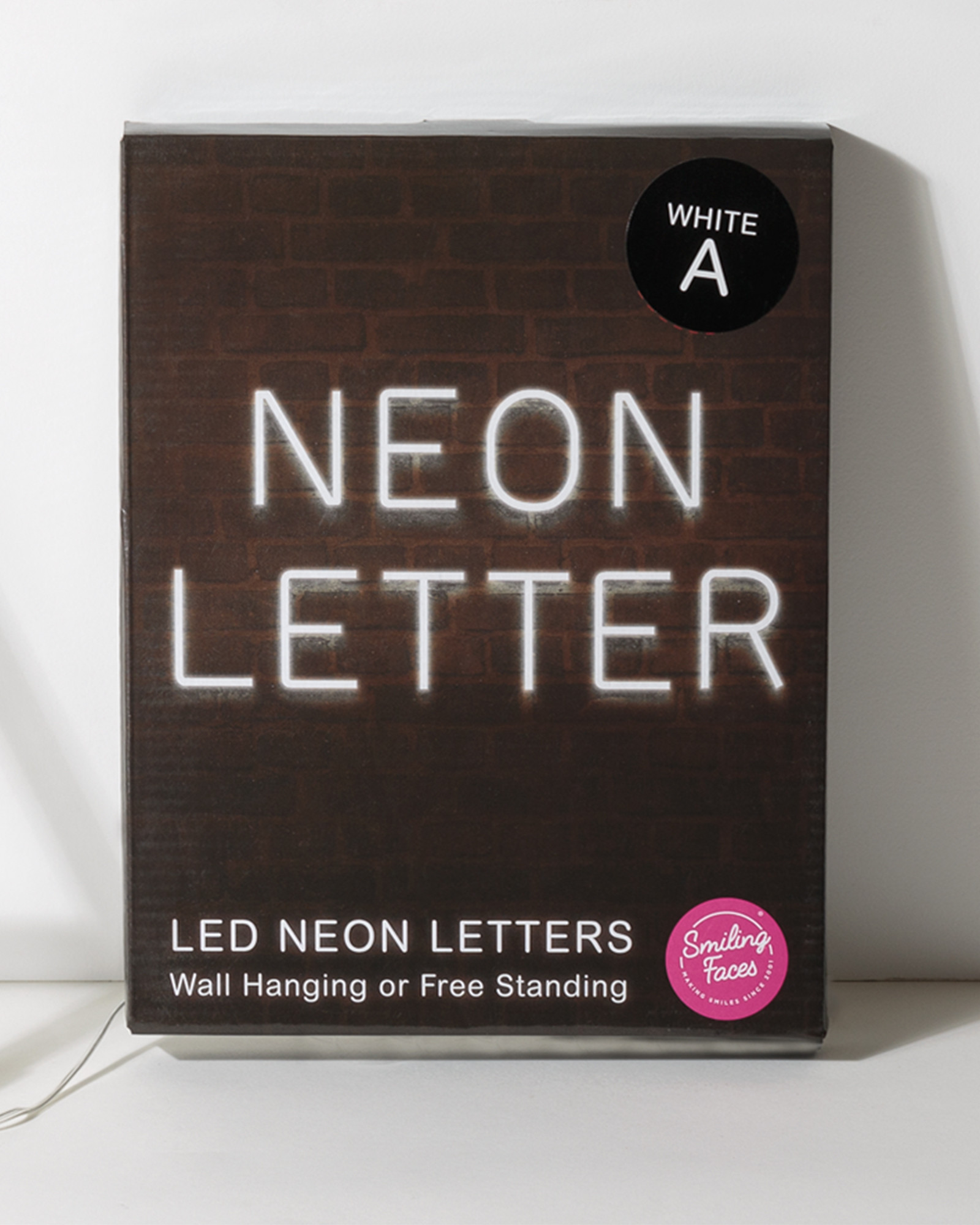 Alphabet White Neon LED Letter | Oliver Bonas