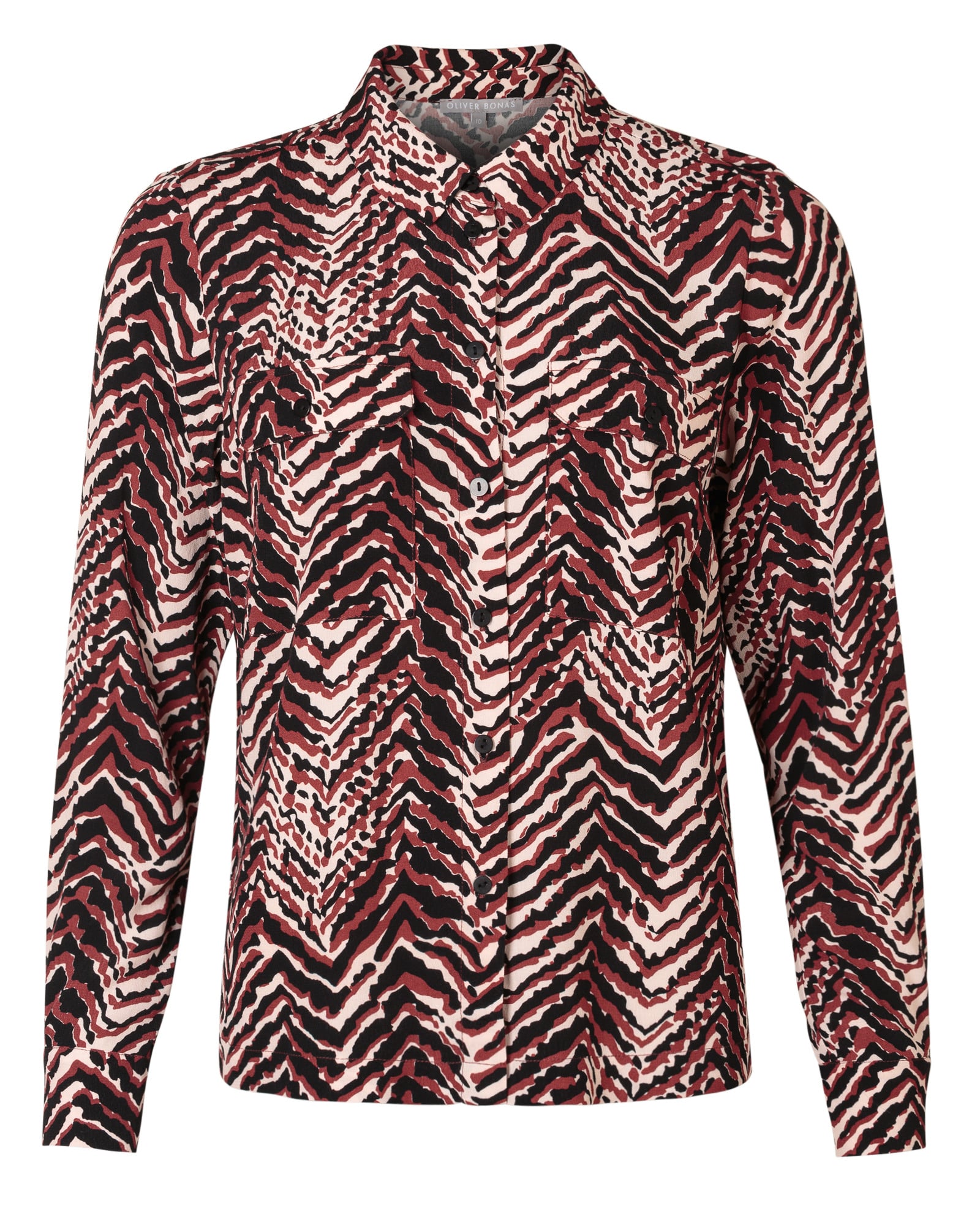 Zebra Print Pink Long Sleeved Shirt | Oliver Bonas