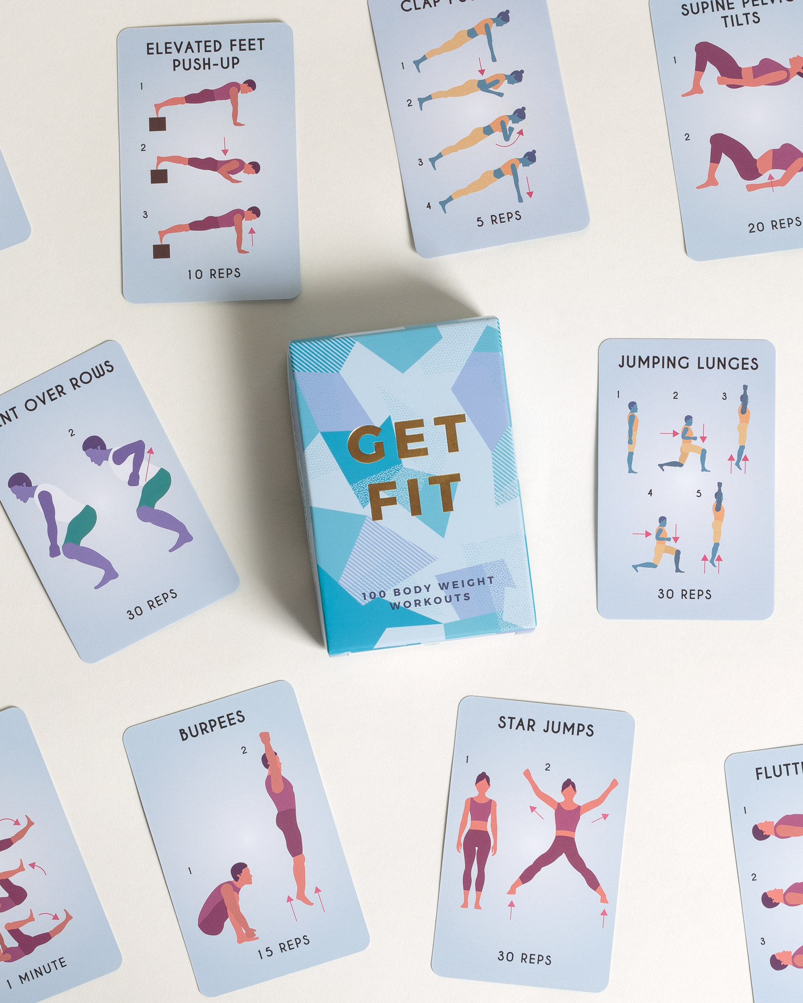 Get Fit Workout Cards | Oliver Bonas
