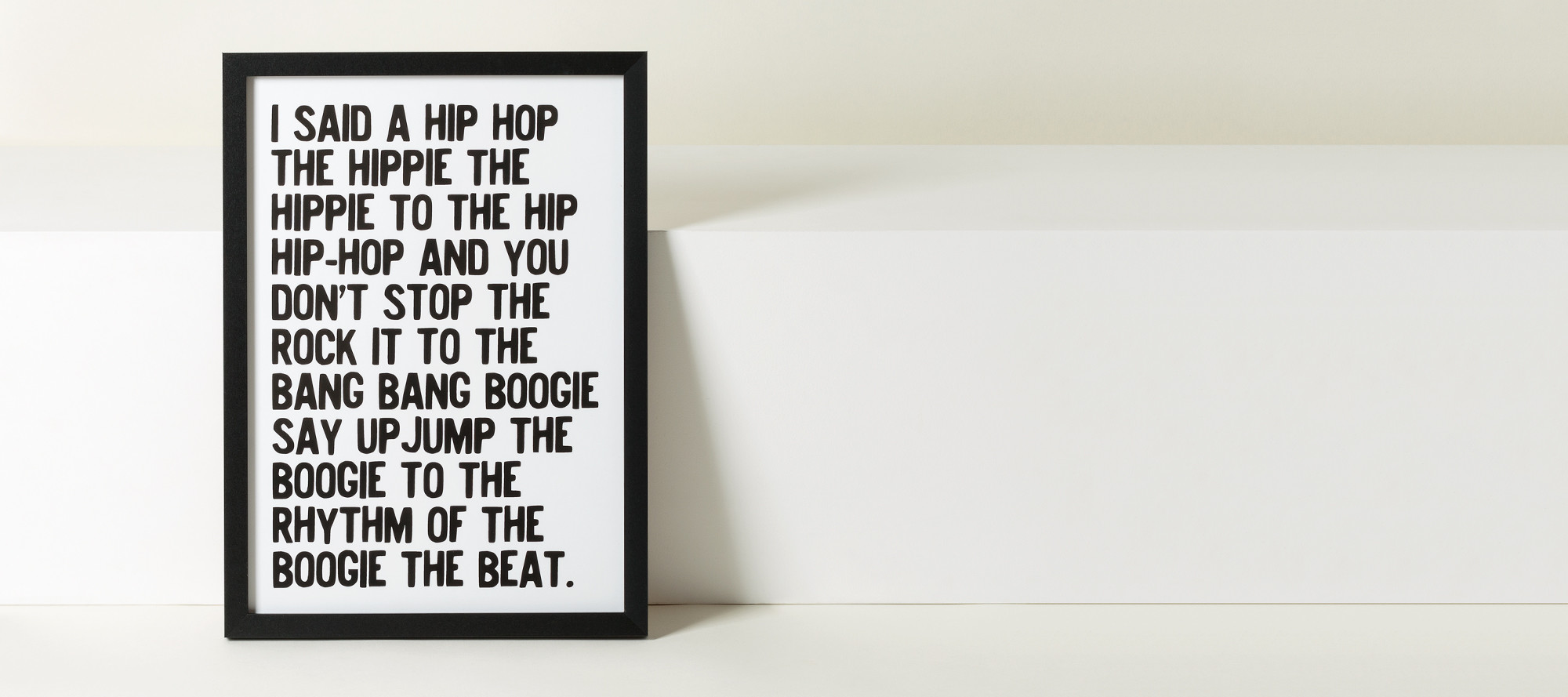 Rapper's Delight Hip to the Hop Wall Art A3 | Oliver Bonas