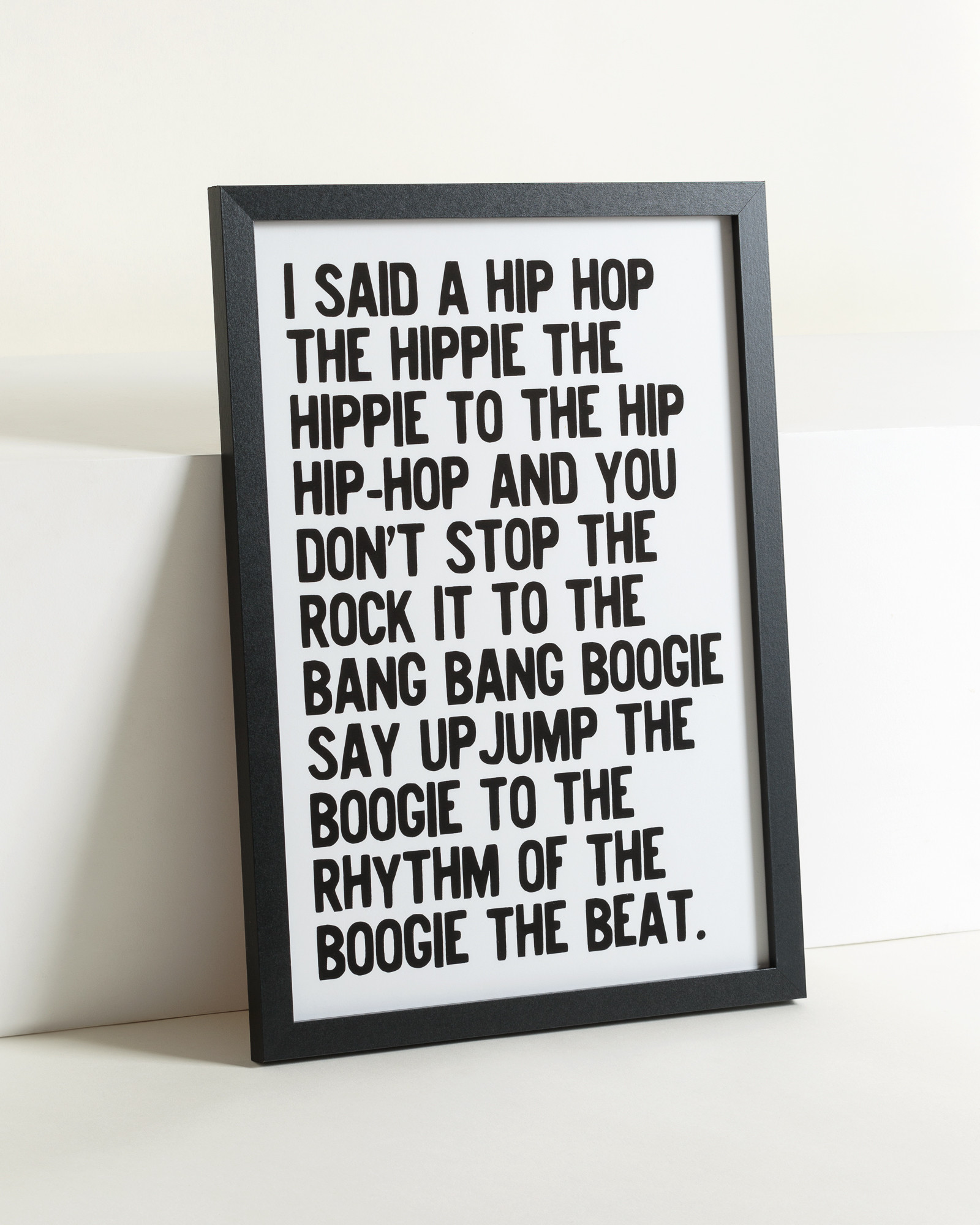 Rapper's Delight Hip to the Hop Wall Art A3 | Oliver Bonas