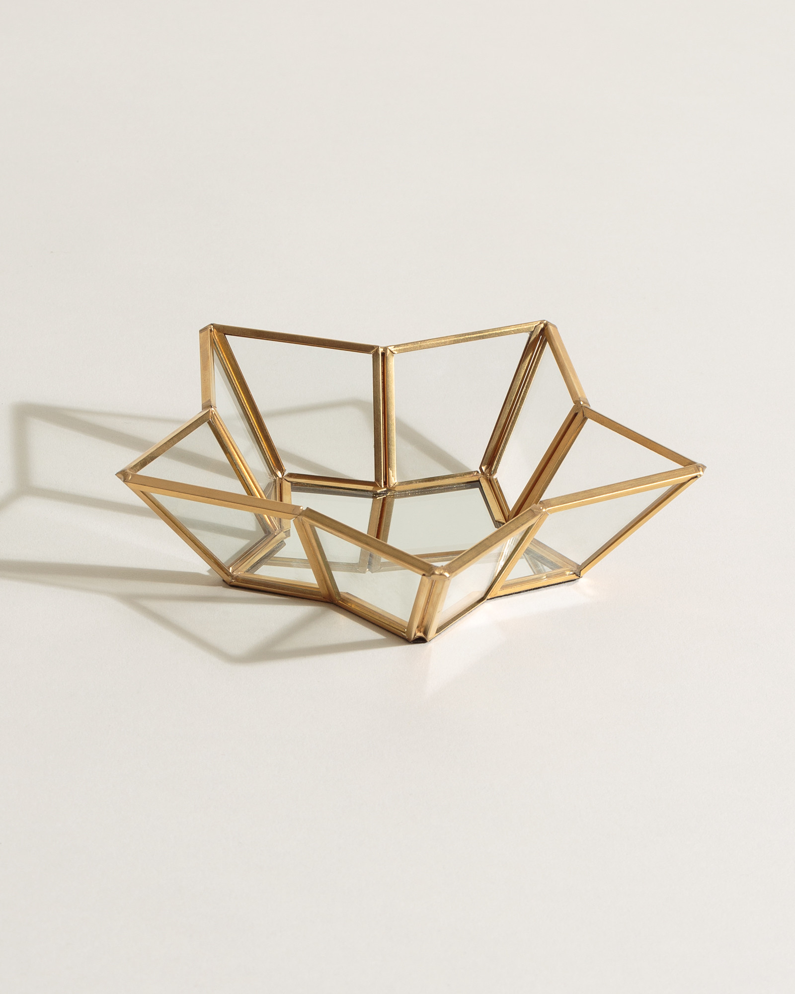 Gold & Glass Star Trinket Dish | Oliver Bonas